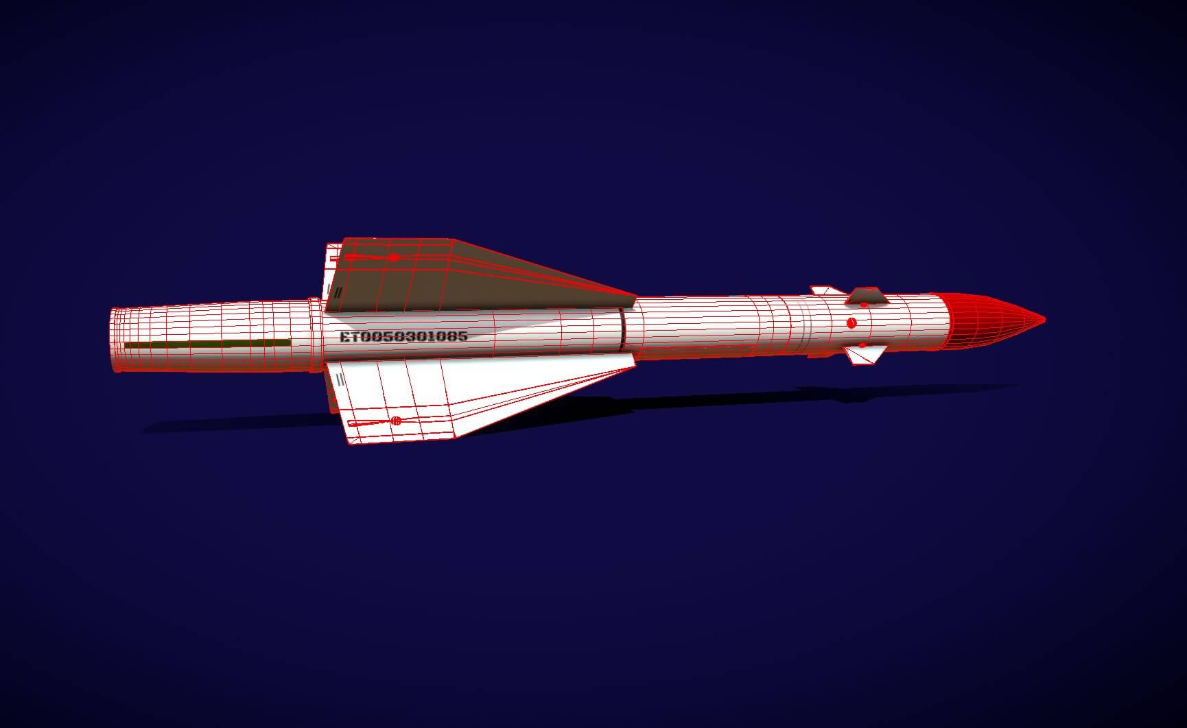 R-8RM Missile 3D Model by SimonTGriffiths