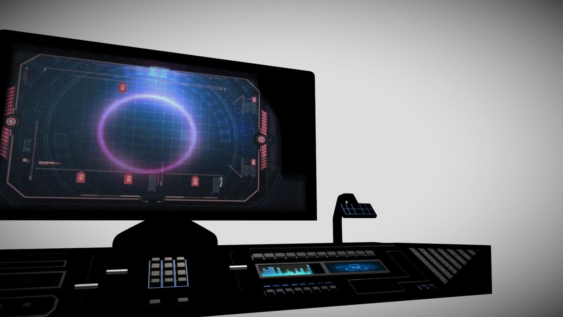 Sci-Fi Control HUD 3D Model by SimonTGriffiths