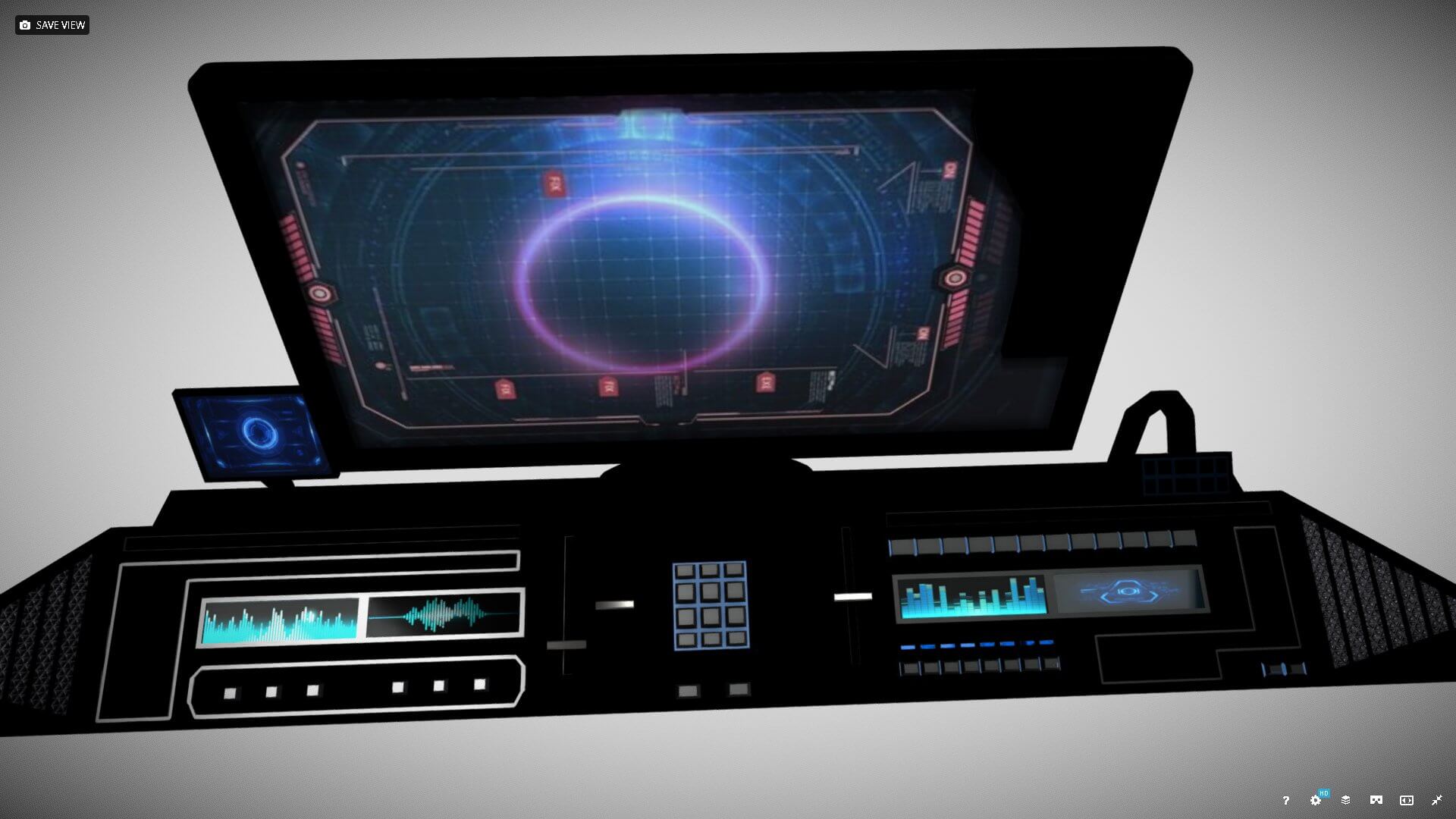Sci-Fi Control HUD 3D Model by SimonTGriffiths