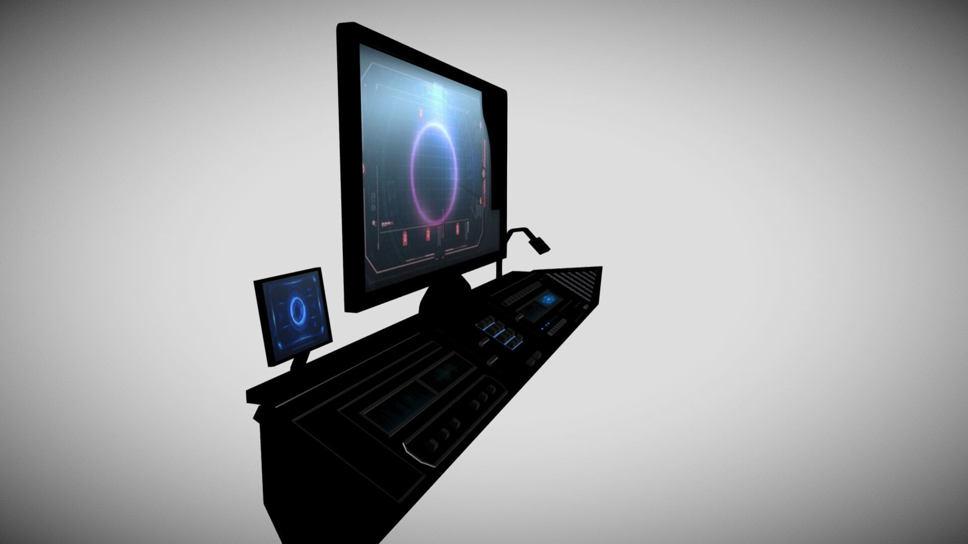 Sci-Fi Control HUD 3D Model by SimonTGriffiths
