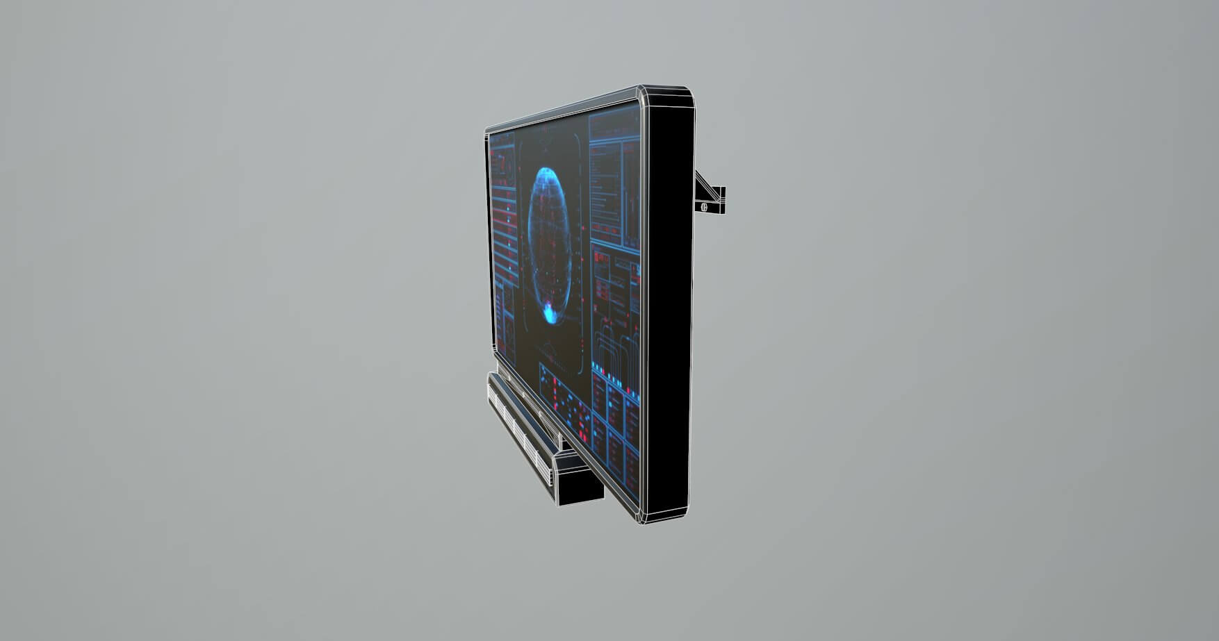 Sci-Fi Display Panel 3D Model by SimonTGriffiths