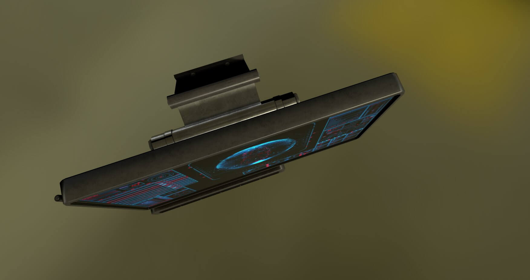 Sci-Fi Display Panel 3D Model by SimonTGriffiths