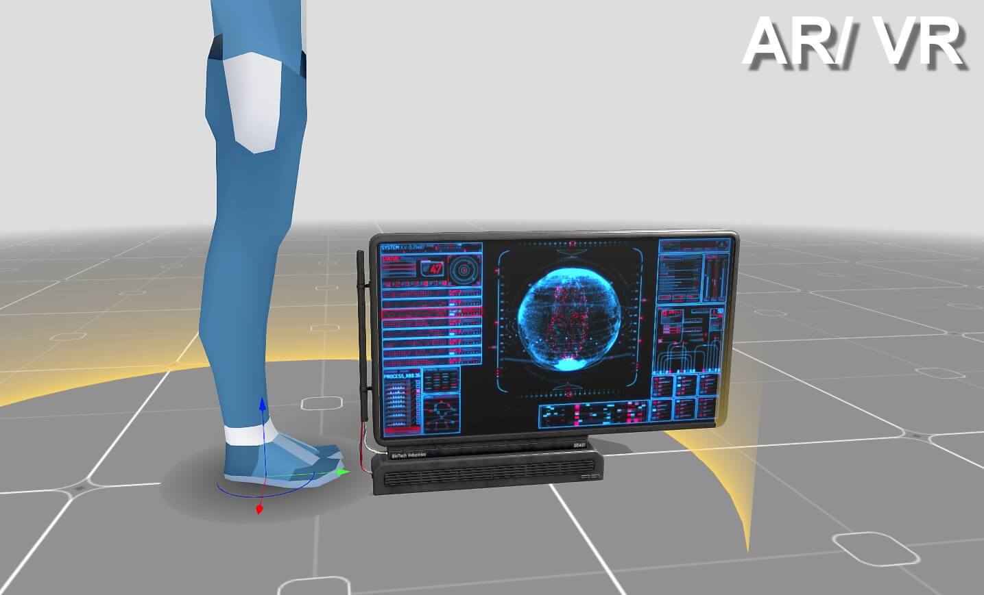 Sci-Fi Display Panel 3D Model by SimonTGriffiths
