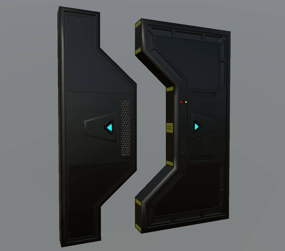 Sci-Fi Doors 3D Model by SimonTGriffiths