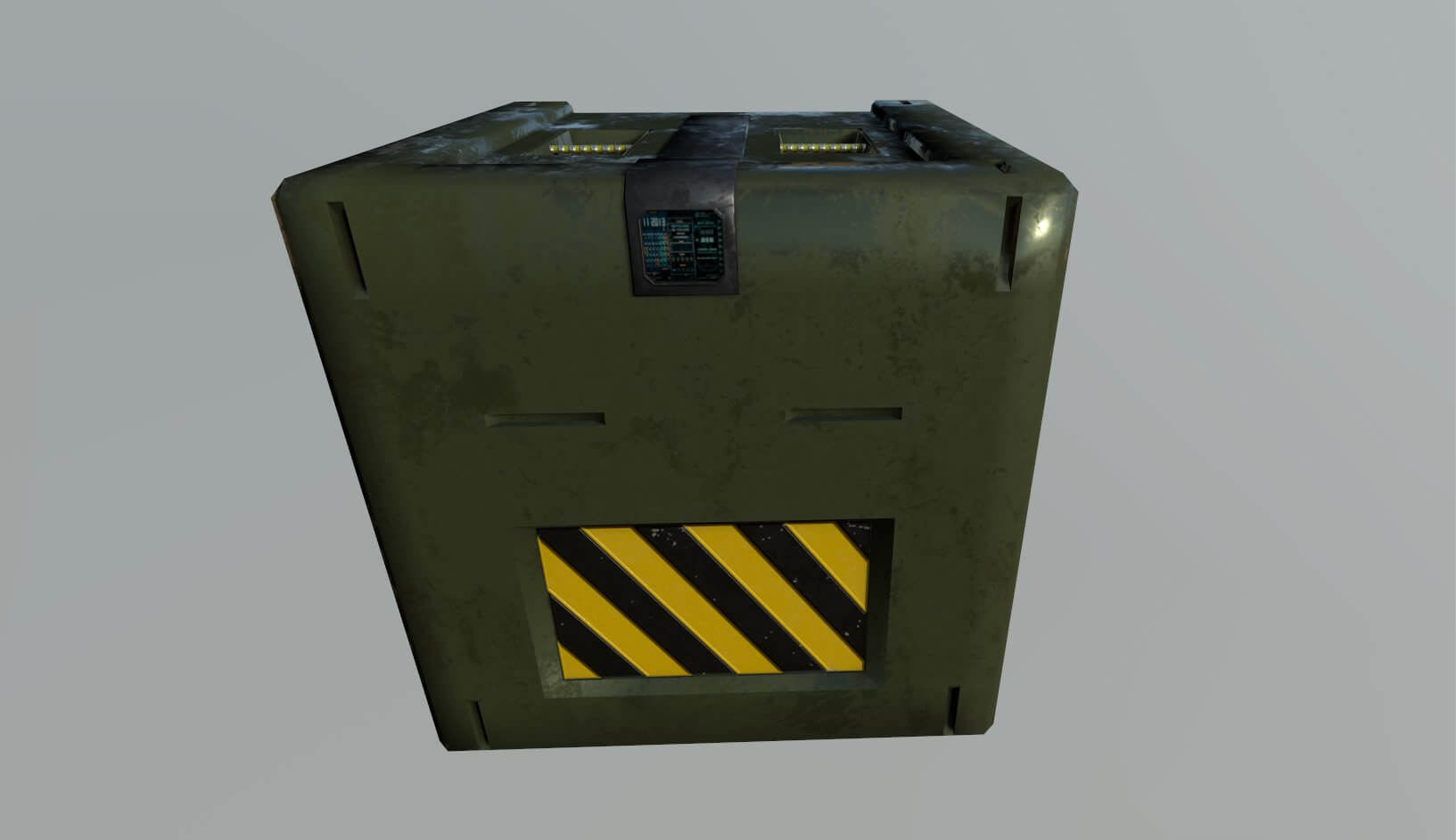 Sci-Fi Military Box 3D Model by SimonTGriffiths