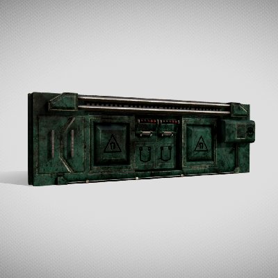 Sci-Fi Display Panel 3D Model by SimonTGriffiths