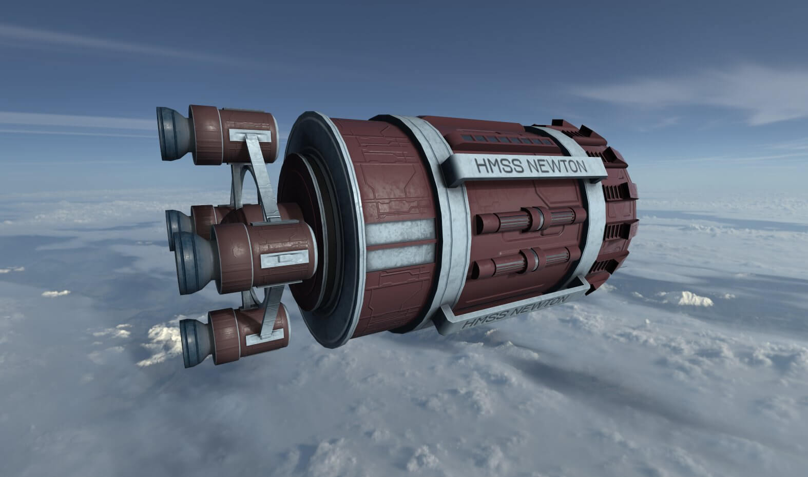Sci-Fi Shuttle Pod 3D Model by SimonTGriffiths