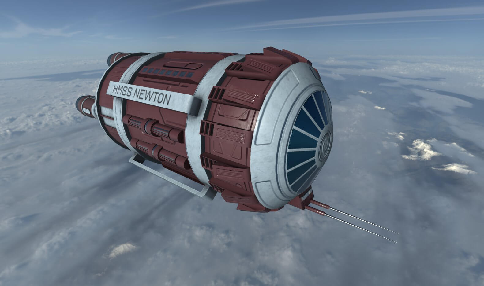 Sci-Fi Shuttle Pod 3D Model by SimonTGriffiths