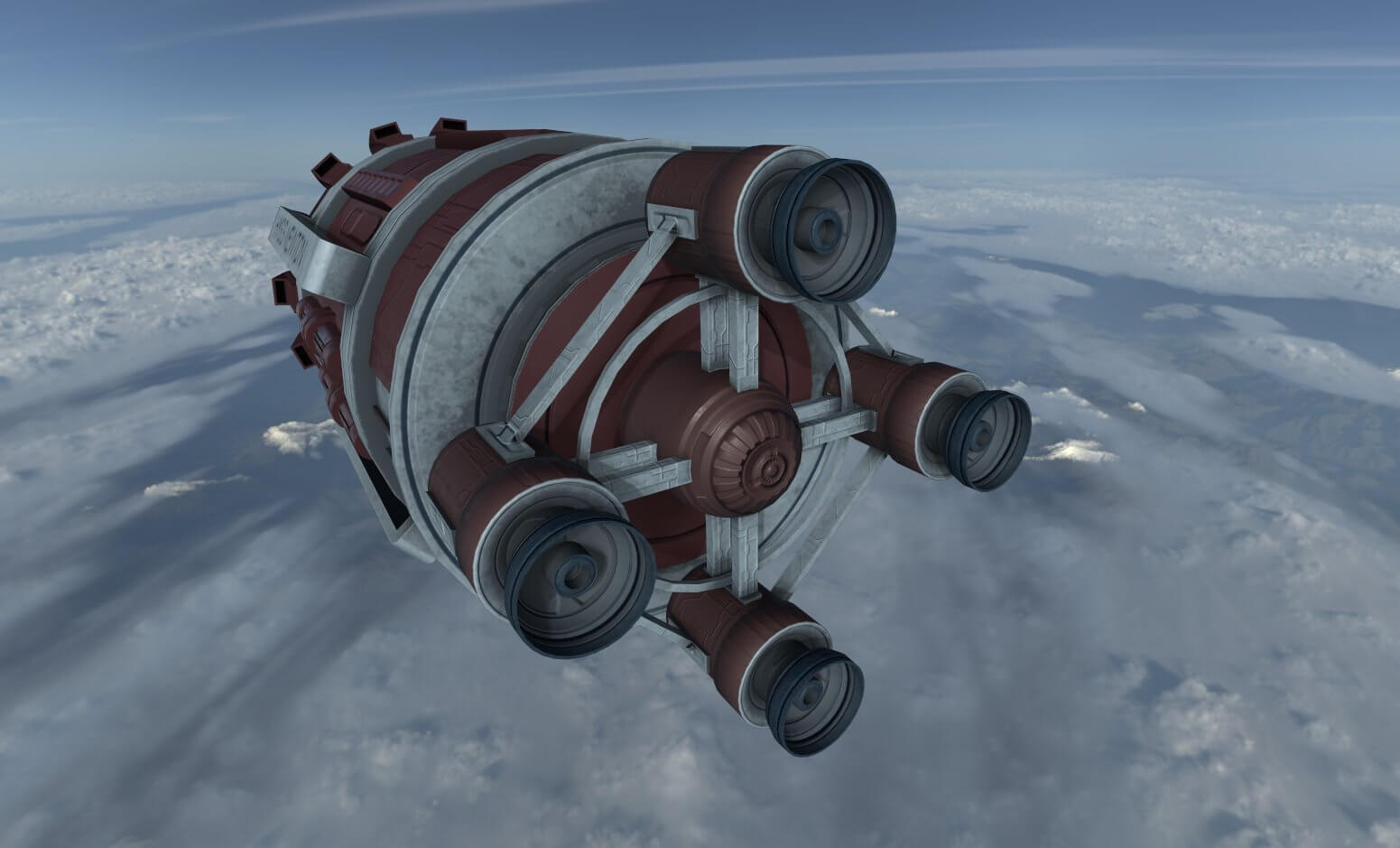 Sci-Fi Shuttle Pod 3D Model by SimonTGriffiths