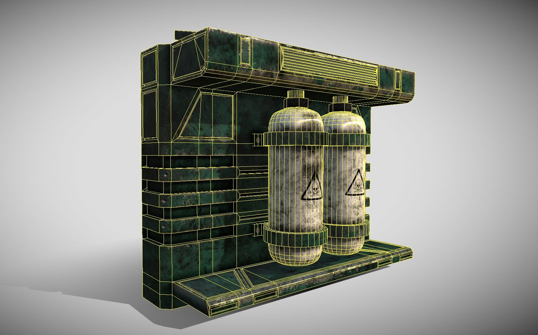 Sci-Fi Panel Element 3D Model by SimonTGriffiths