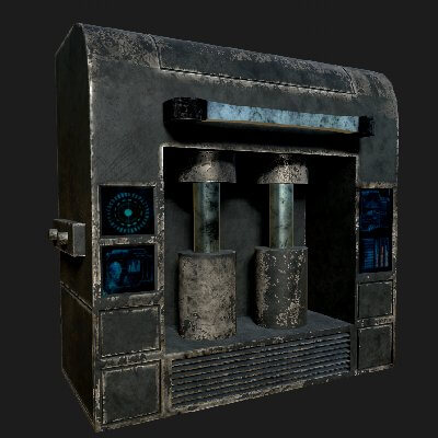 Sci-Fi Display Panel 3D Model by SimonTGriffiths