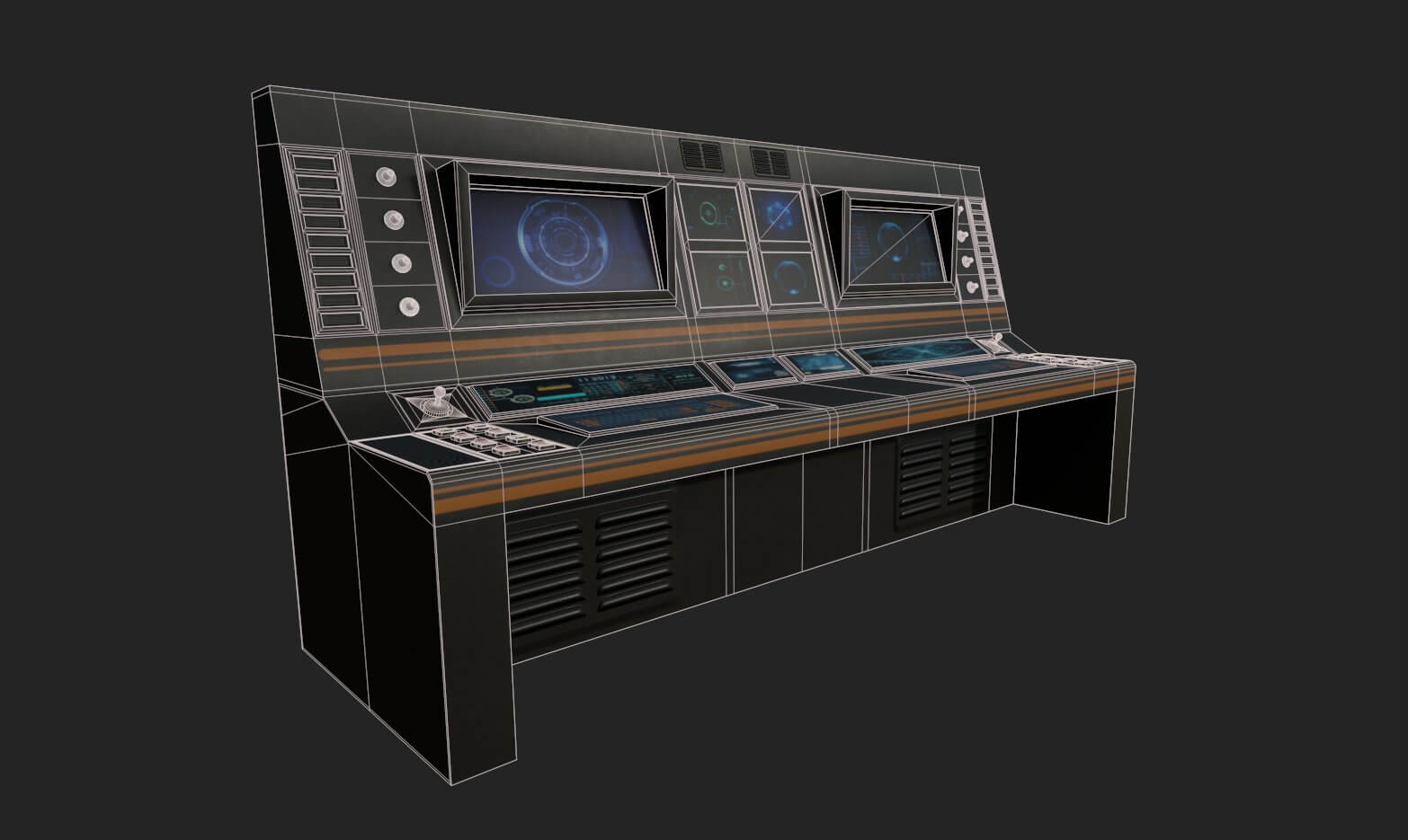 Sci-Fi Terminal 3D Model by SimonTGriffiths