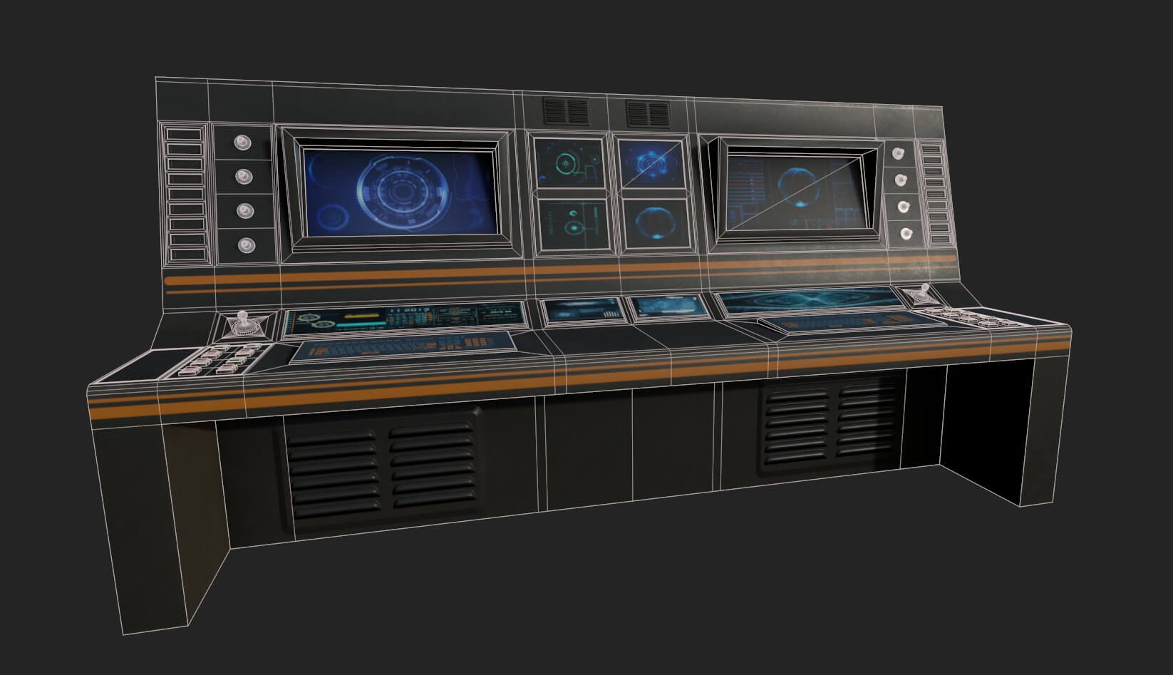 Sci-Fi Terminal 3D Model by SimonTGriffiths
