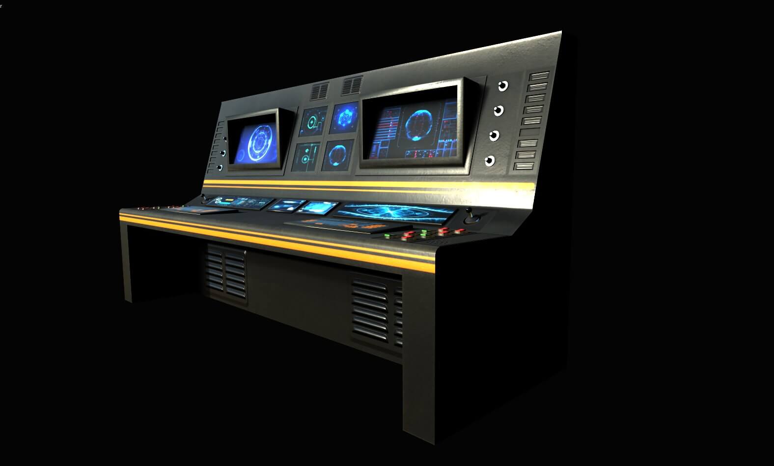 Sci-Fi Terminal 3D Model by SimonTGriffiths