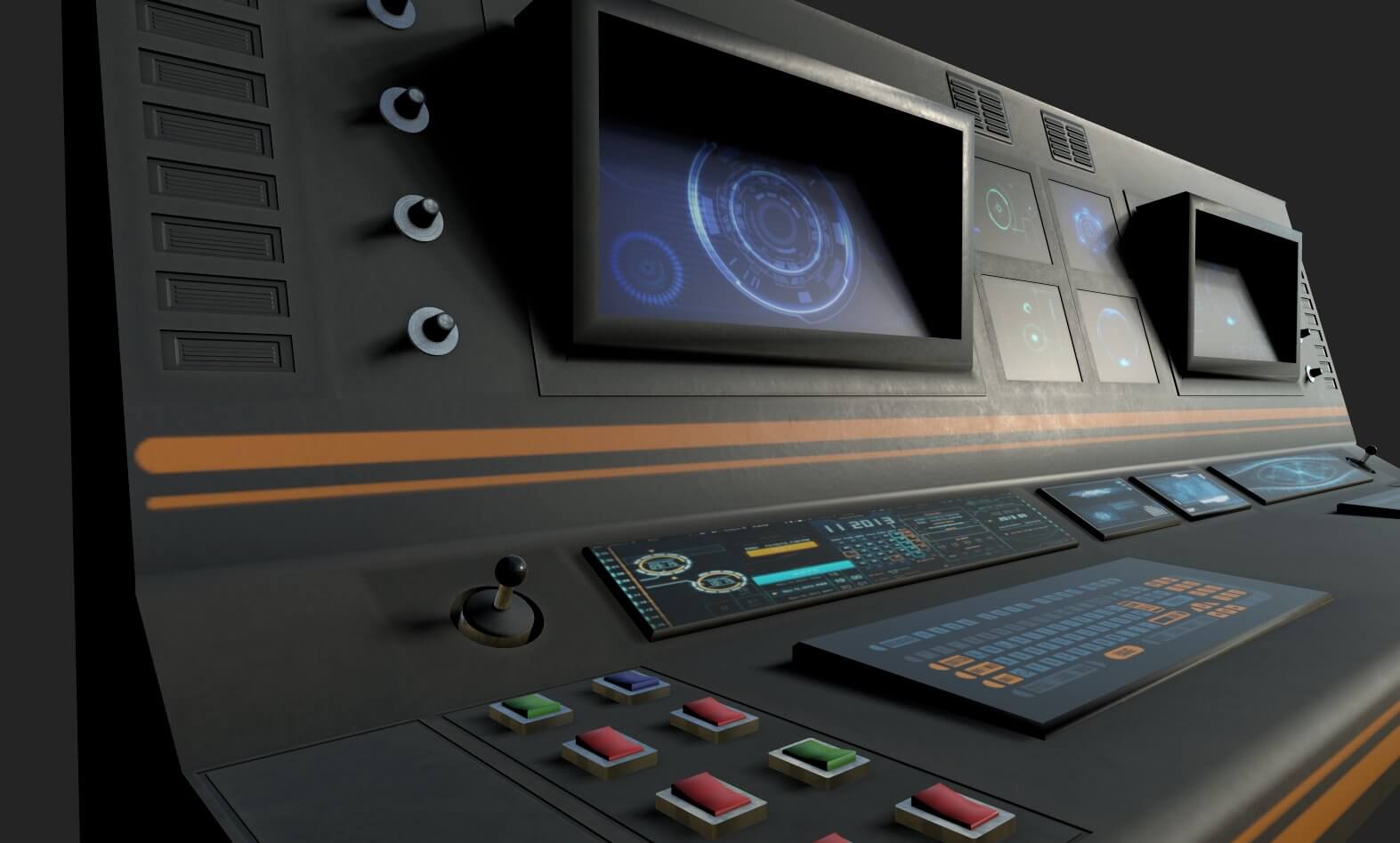 Sci-Fi Terminal 3D Model by SimonTGriffiths