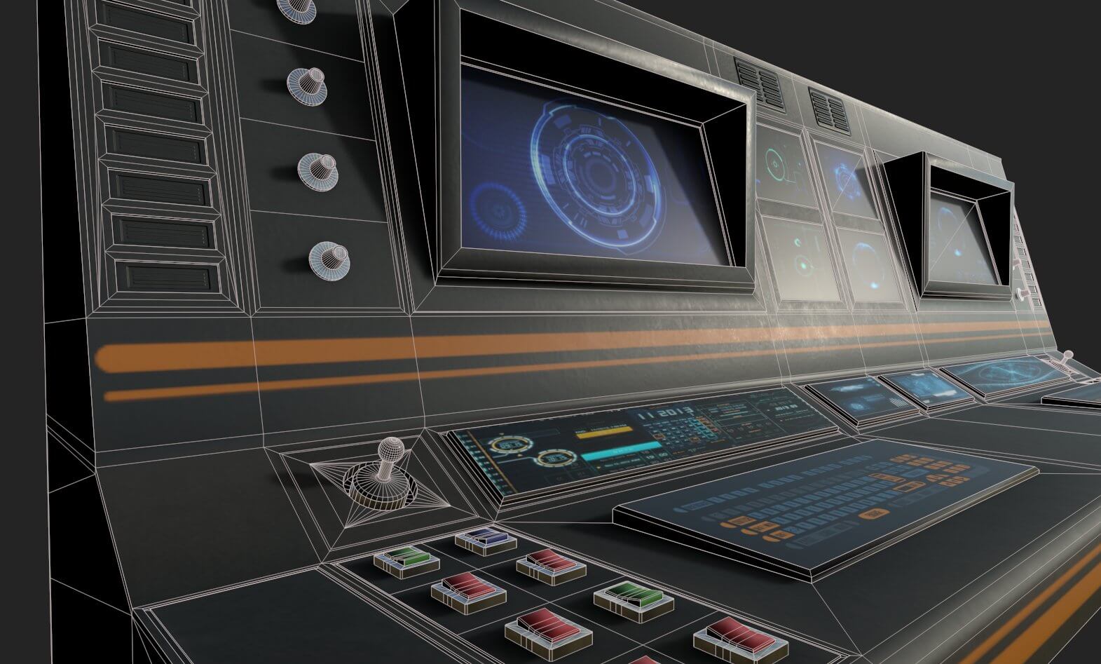 Sci-Fi Terminal 3D Model by SimonTGriffiths