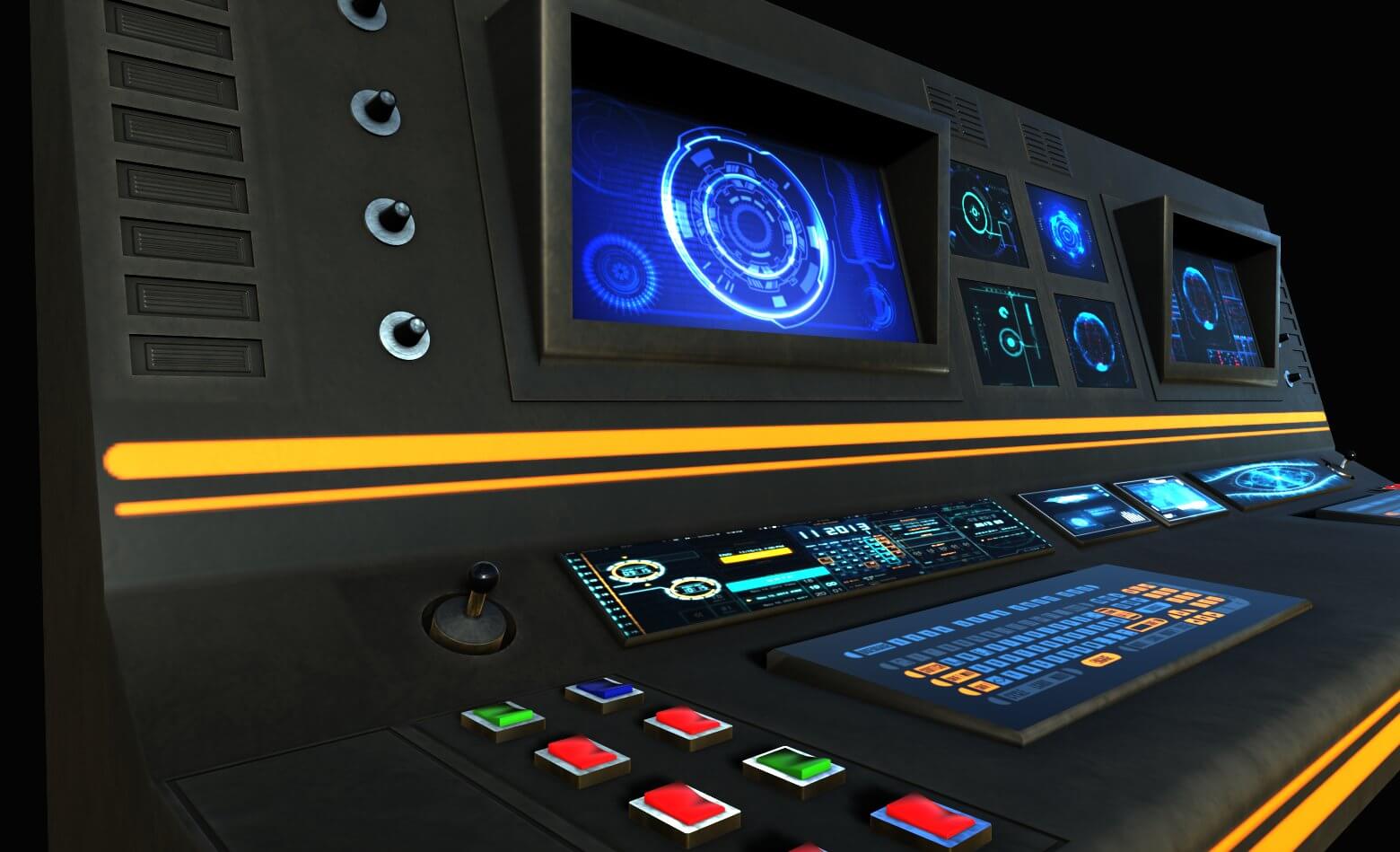 Sci-Fi Terminal 3D Model by SimonTGriffiths