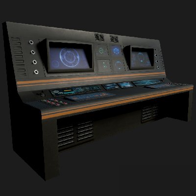 Sci-Fi Terminal 3D Model by SimonTGriffiths