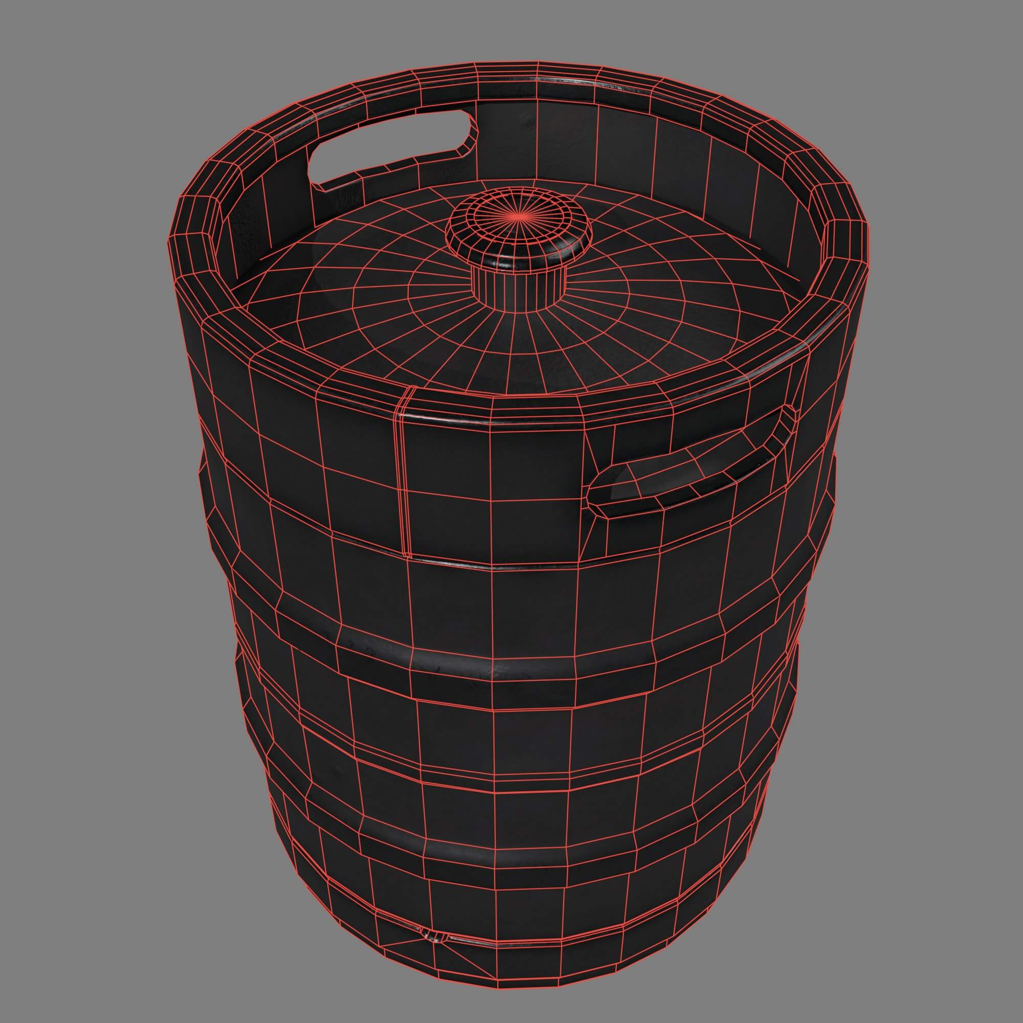 Beer Barrel - 3D Model by Simple3D