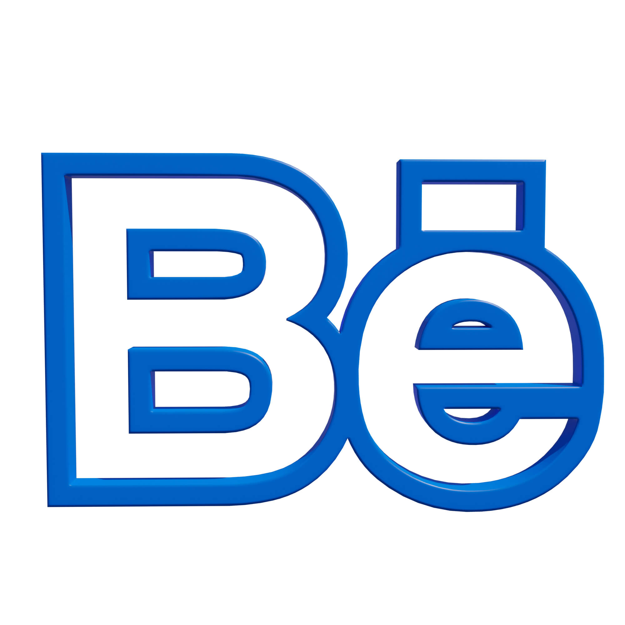 Behance Symbol - 3D Model by Simple3D