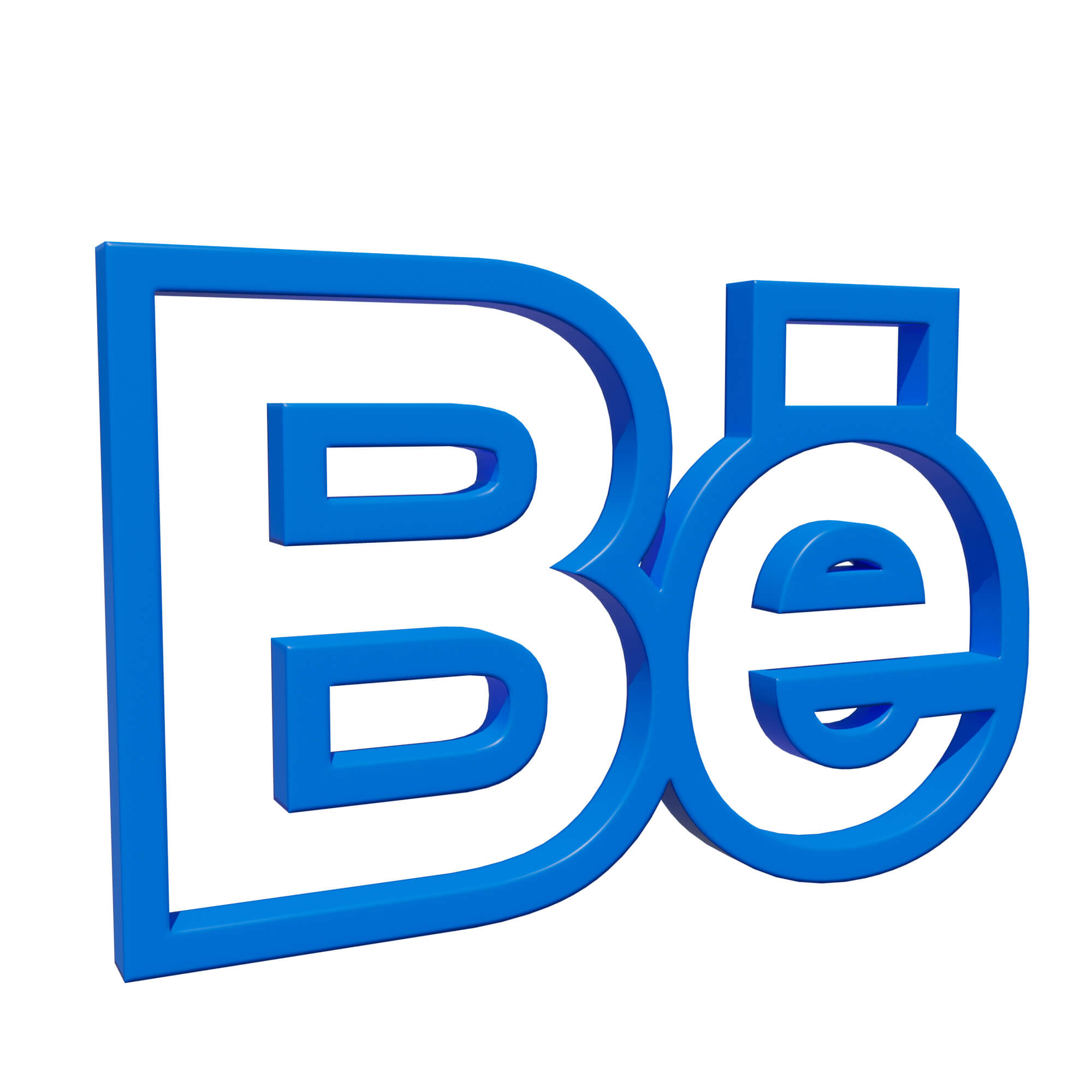 Behance Symbol - 3D Model by Simple3D