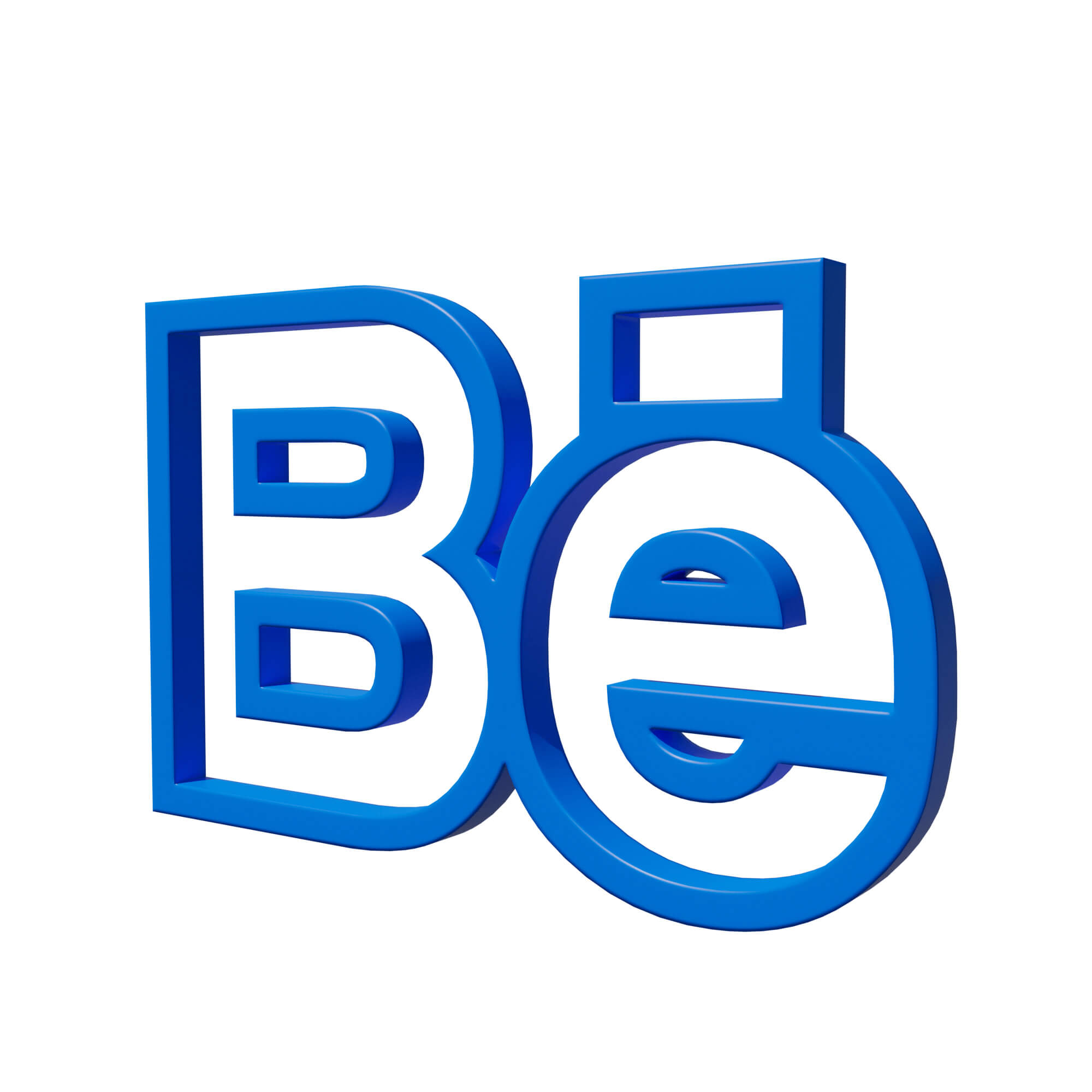 Behance Symbol - 3D Model by Simple3D