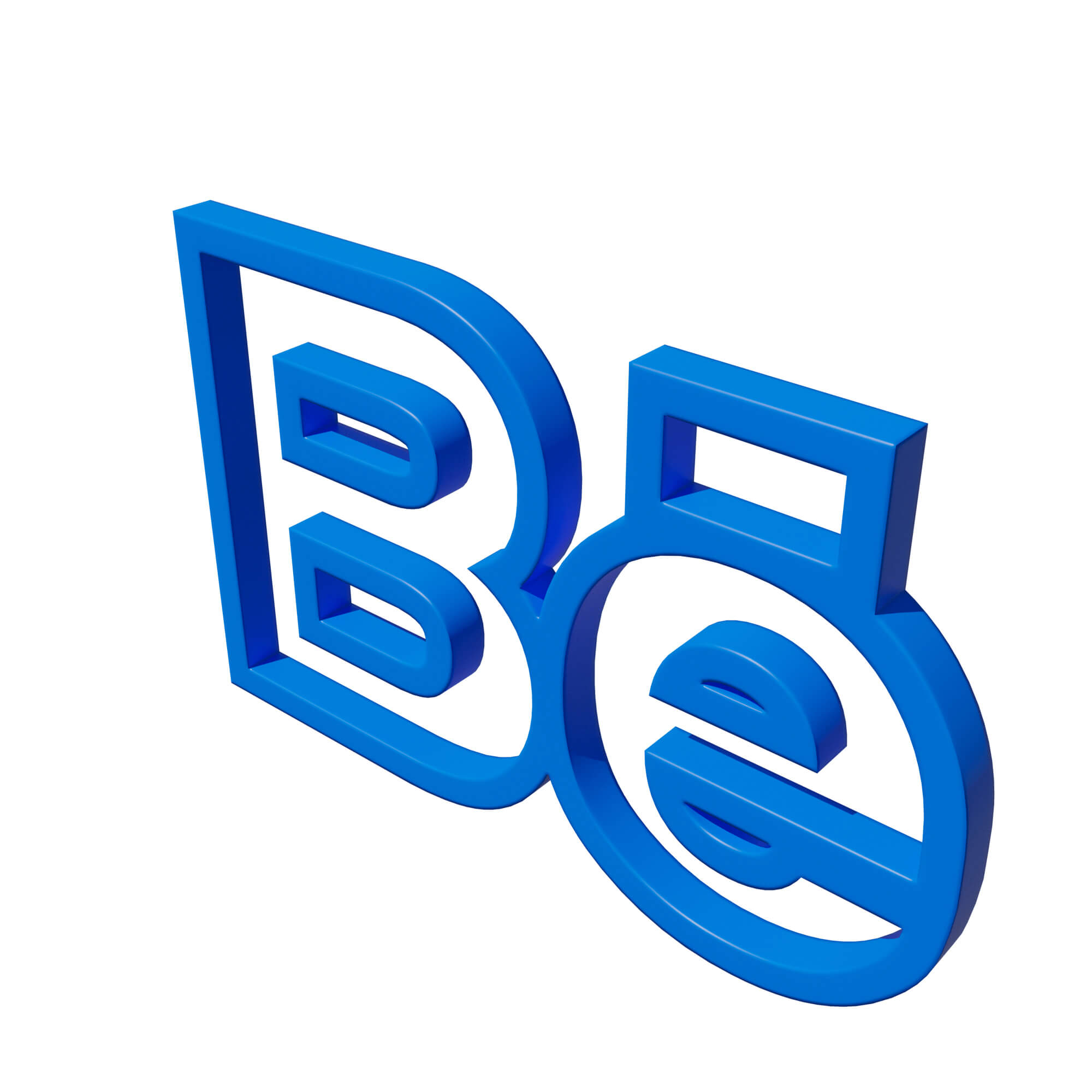 Behance Symbol - 3D Model by Simple3D