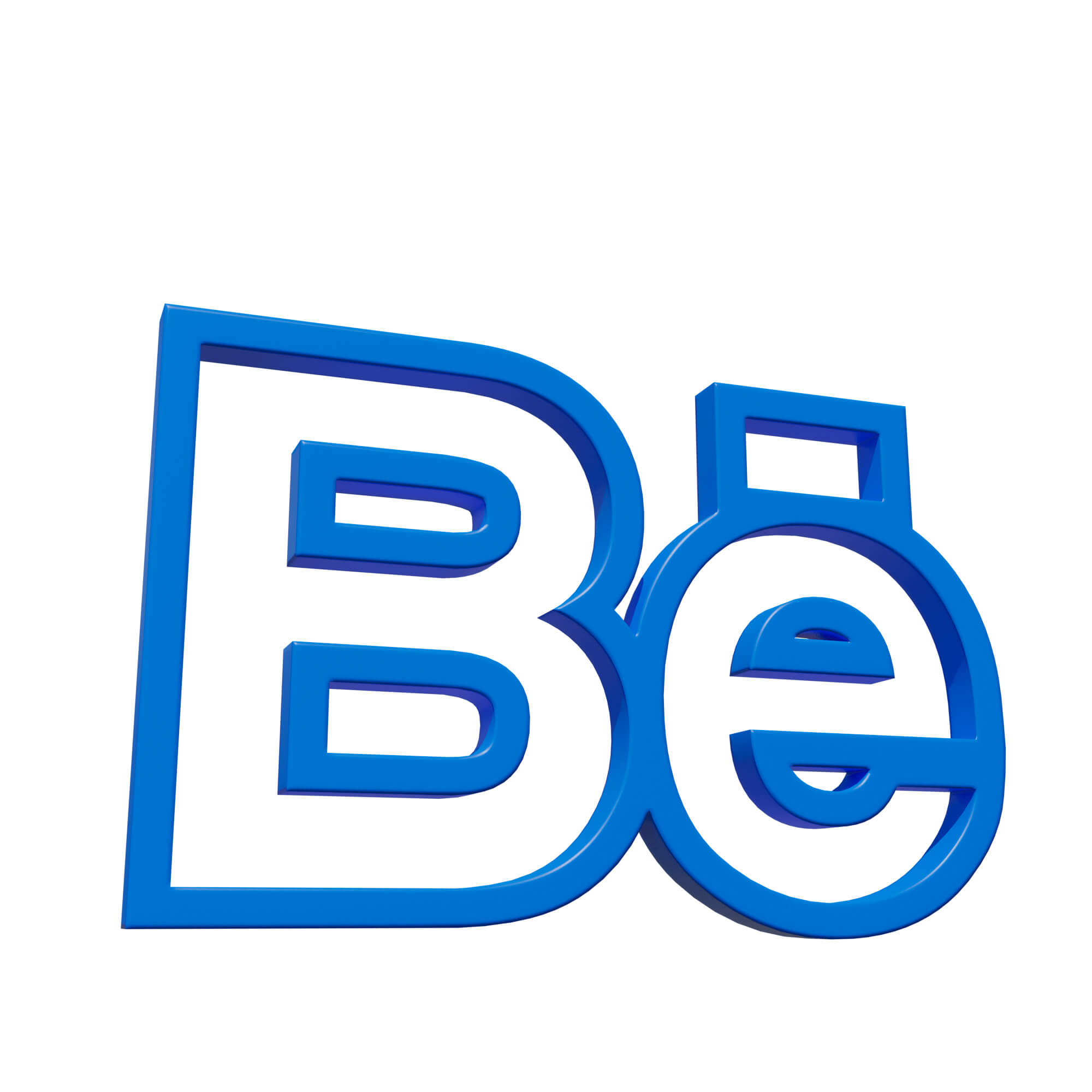 Behance Symbol - 3D Model by Simple3D