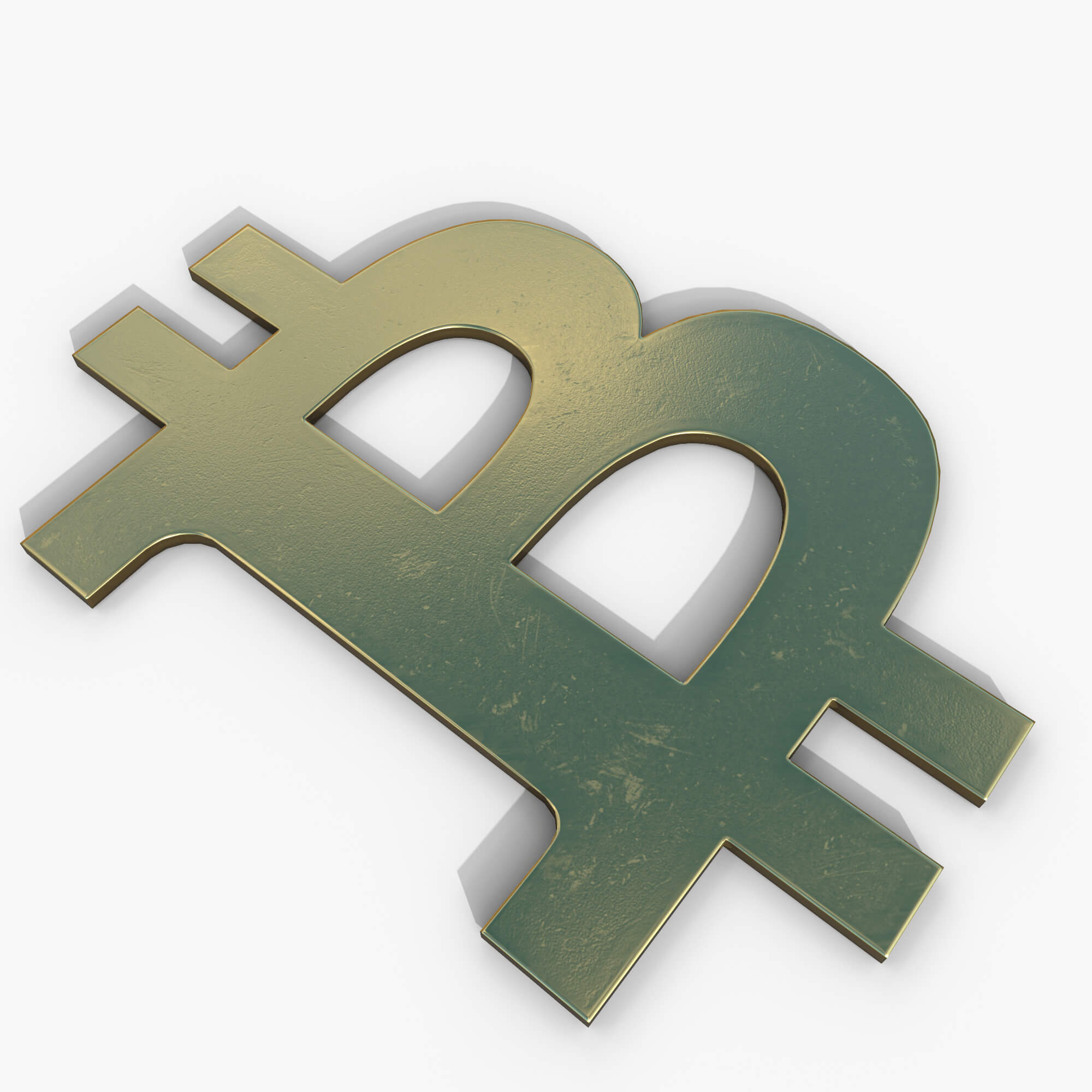 Bitcoin Golden Logo - Free 3D Model by Simple3D