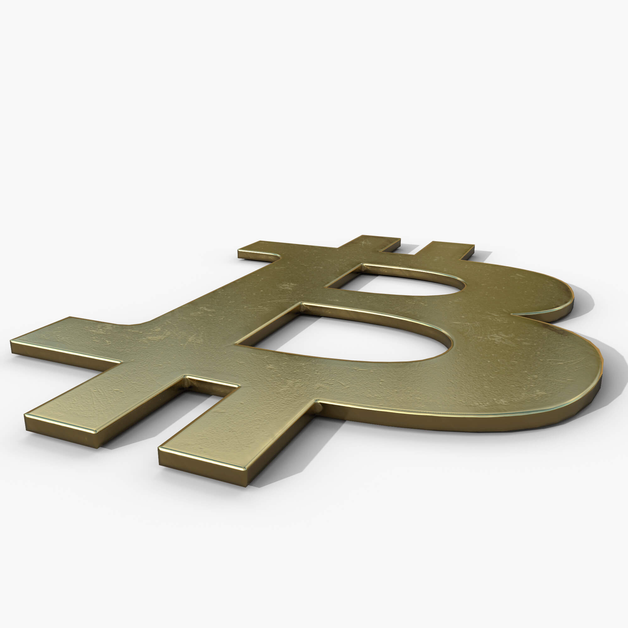 Bitcoin Golden Logo - Free 3D Model by Simple3D