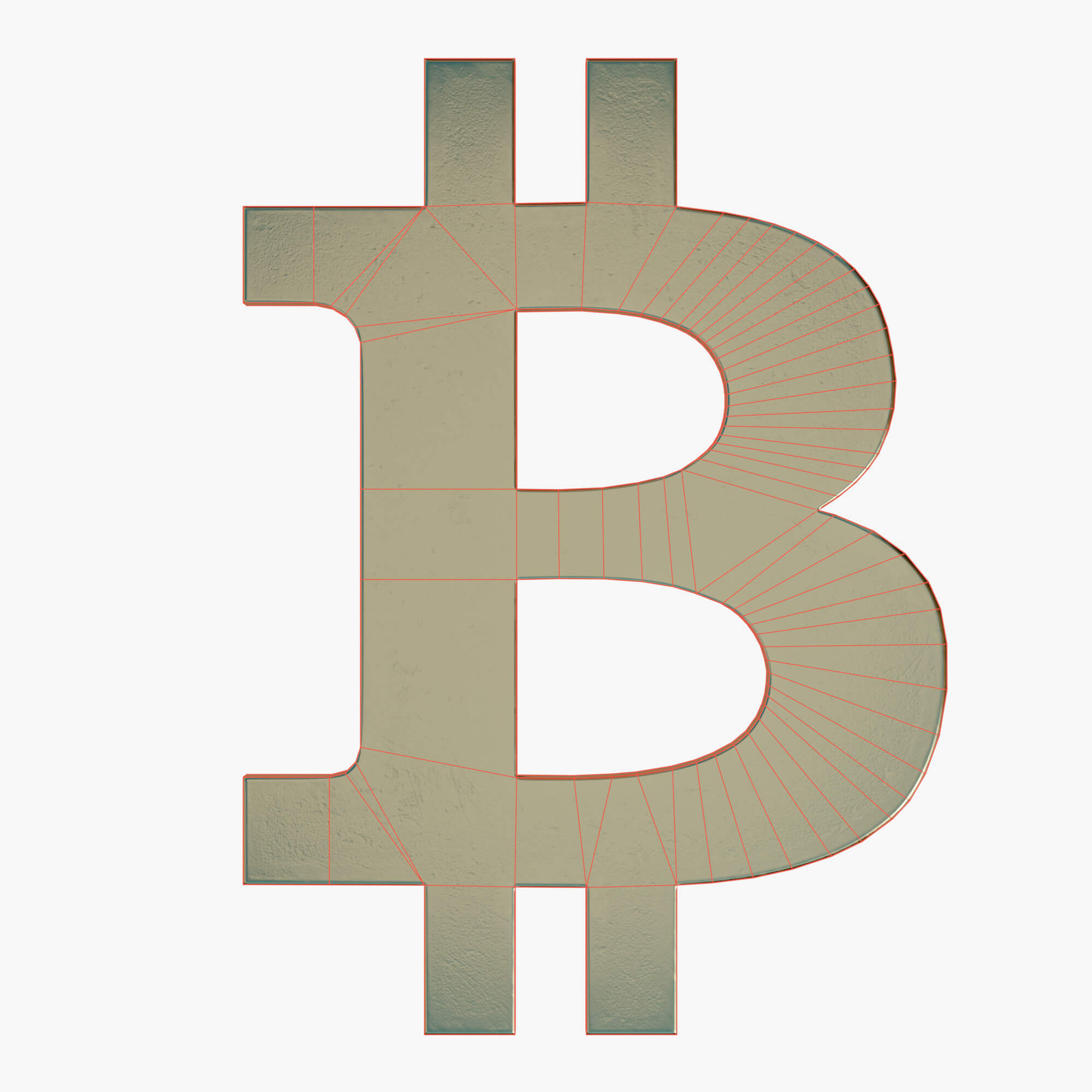 Bitcoin Golden Logo - Free 3D Model by Simple3D