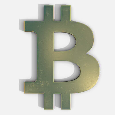 Bitcoin Golden Logo - Free 3D Model by Simple3D