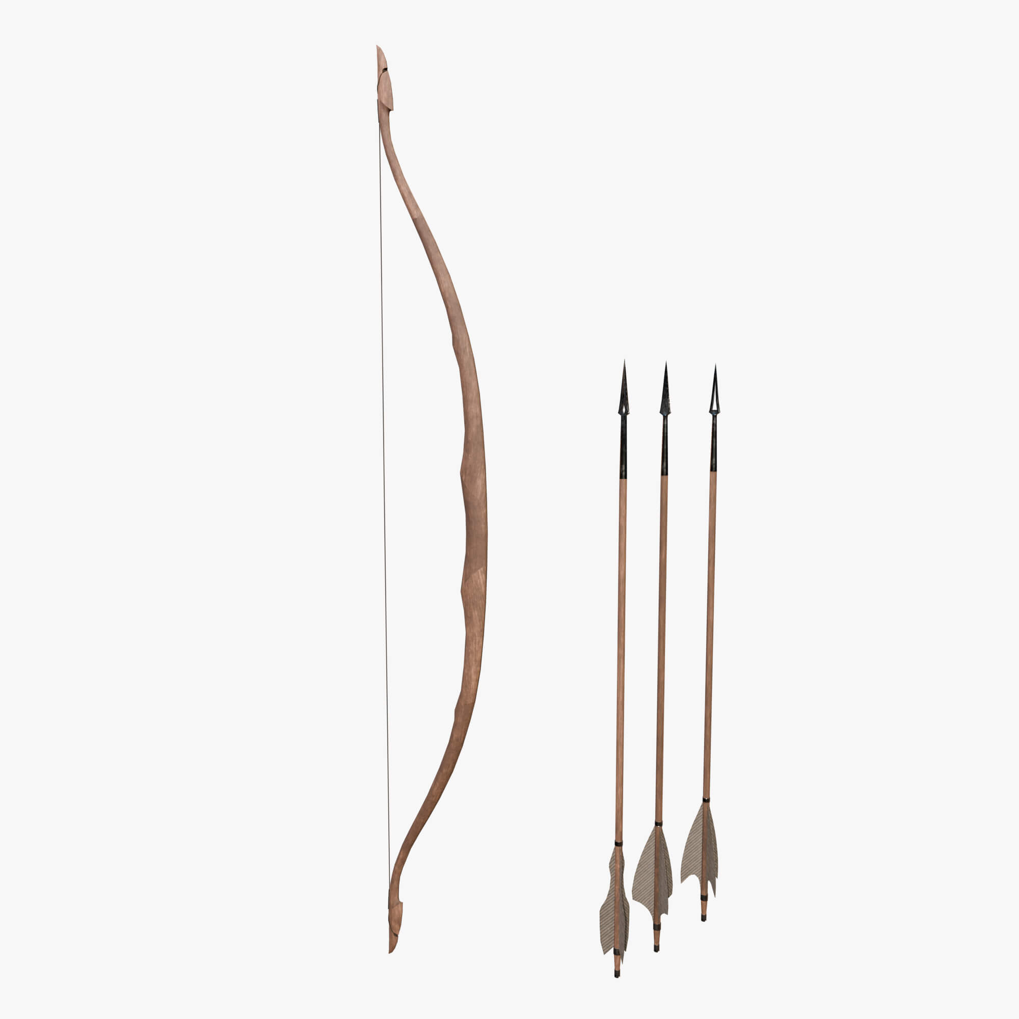 Bow and Arrow - 3D Model by Simple3D