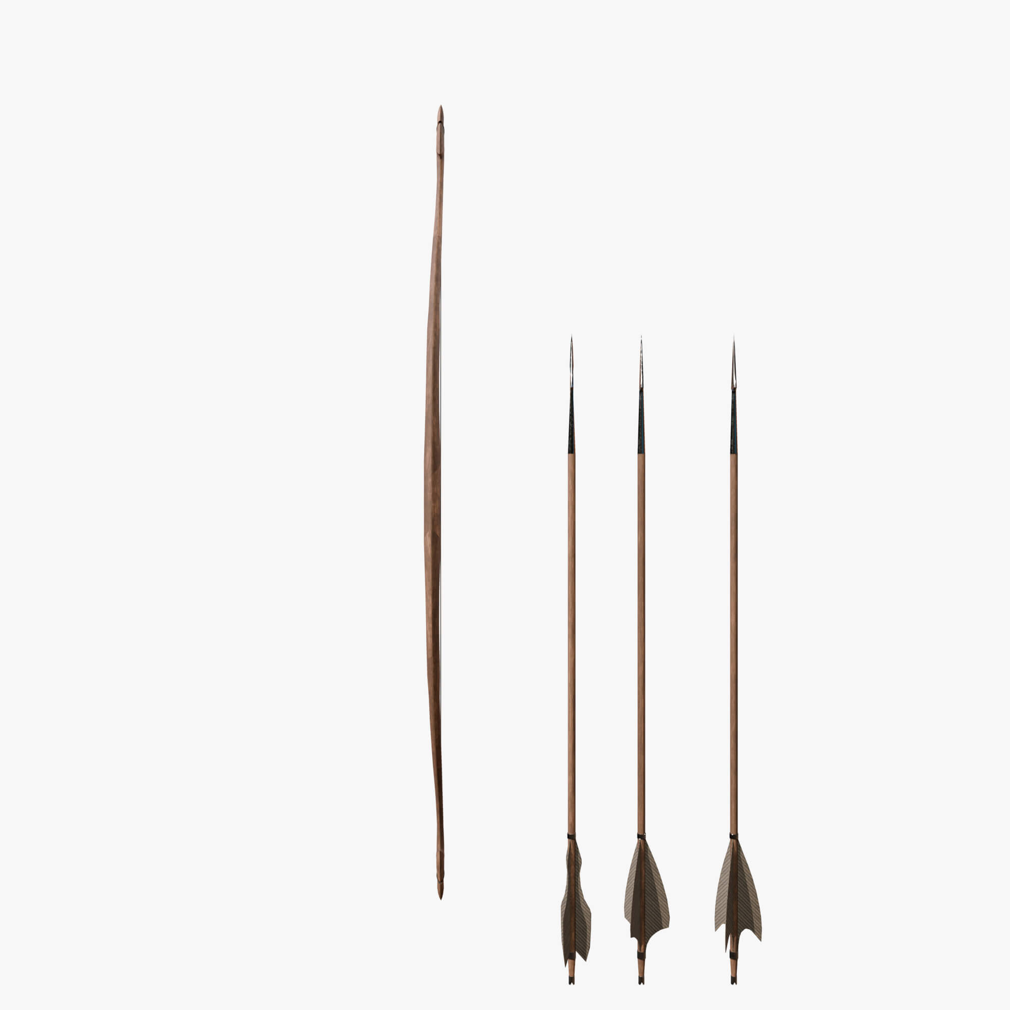 Bow and Arrow - 3D Model by Simple3D