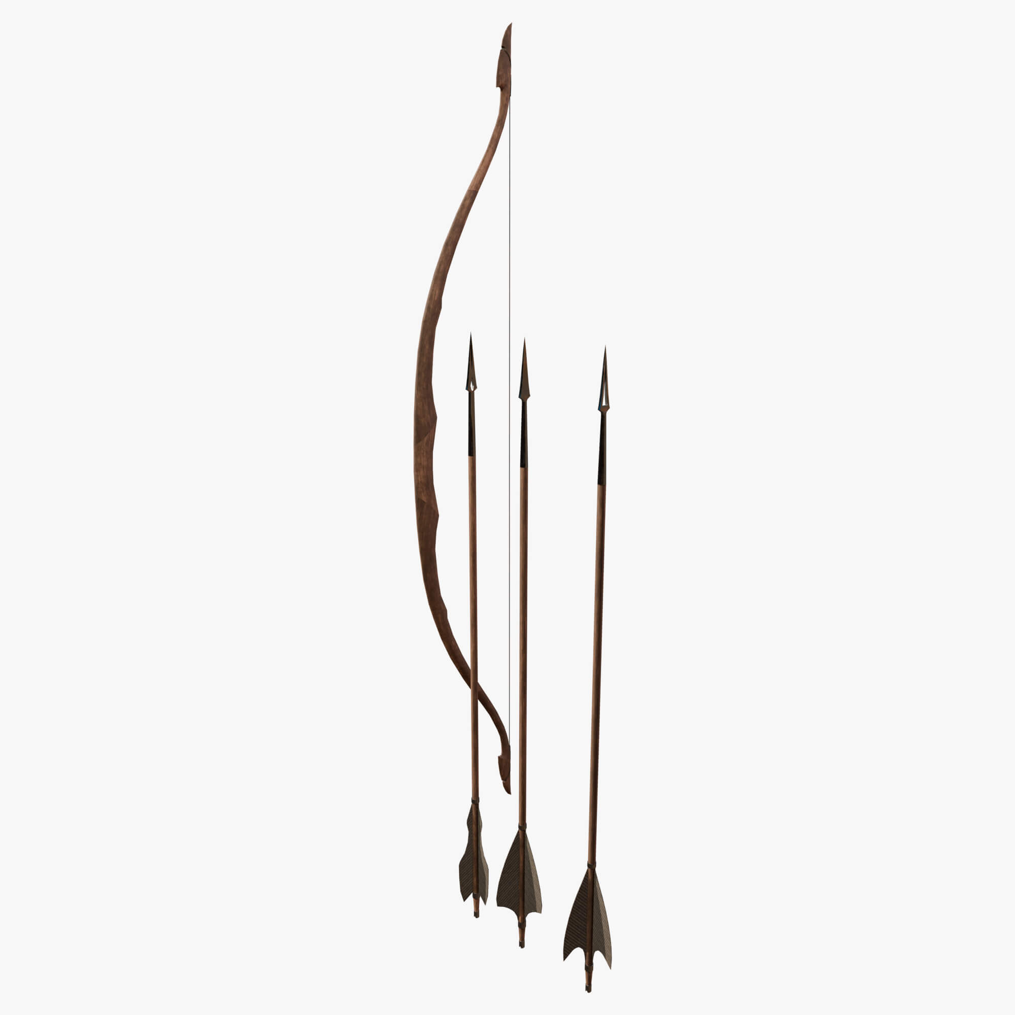 Bow and Arrow - 3D Model by Simple3D