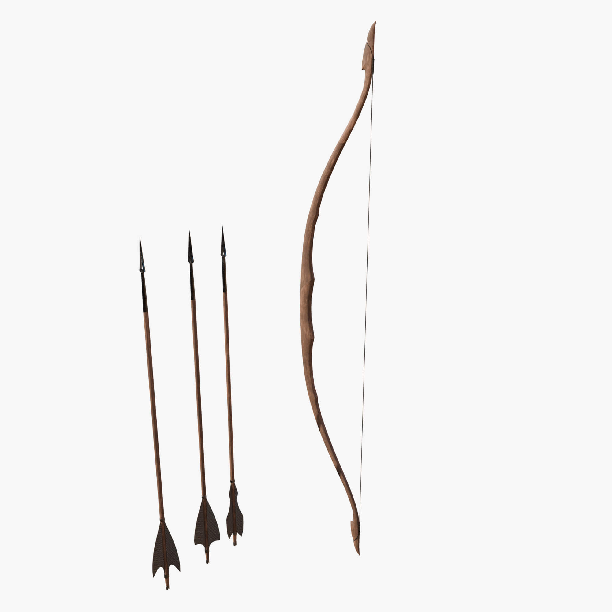Bow and Arrow - 3D Model by Simple3D