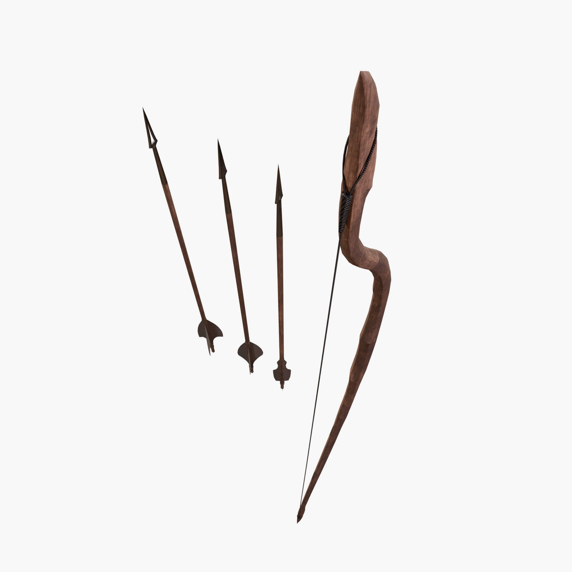 Bow and Arrow - 3D Model by Simple3D