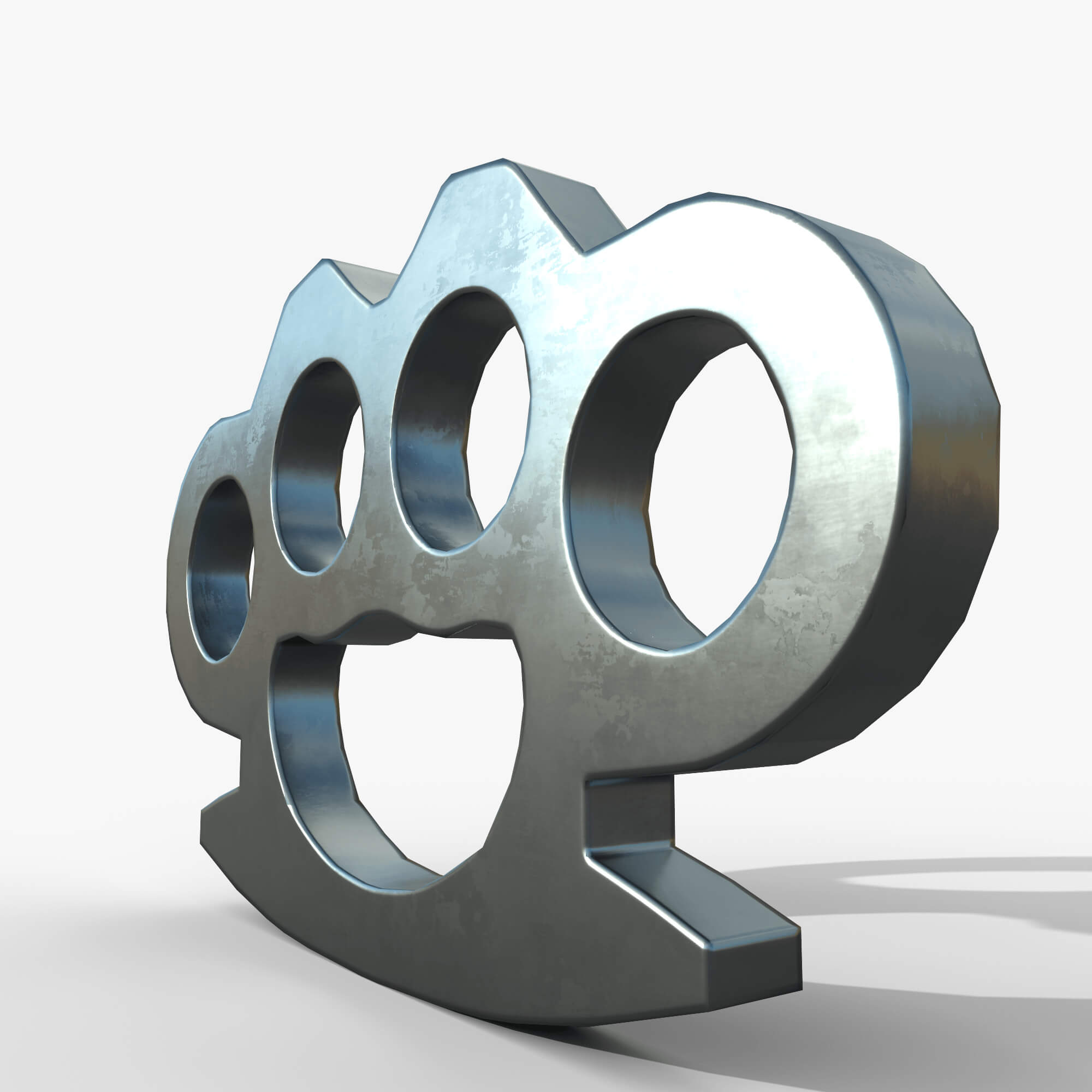 Brass Knuckles - Free 3D Model by Simple3D