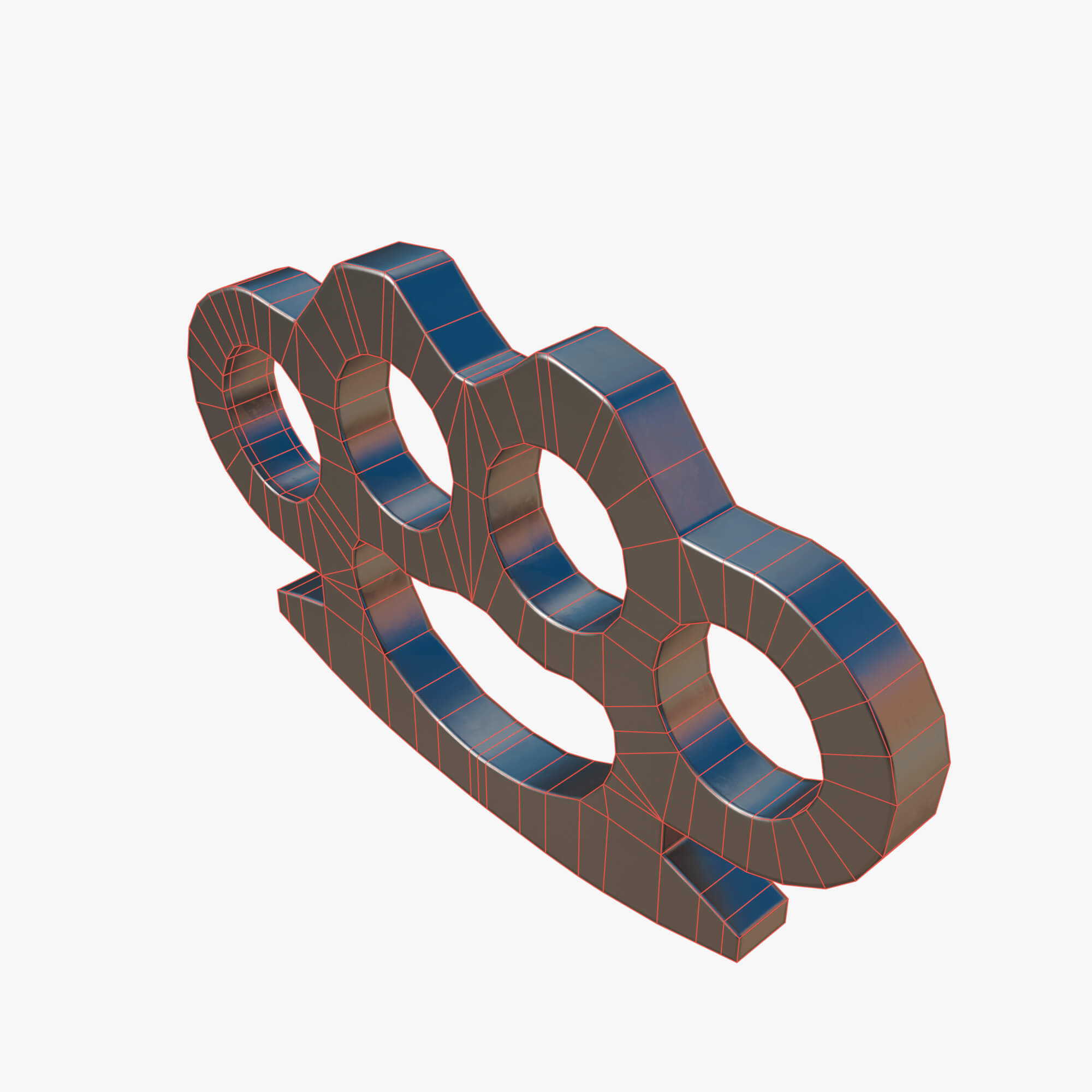 Brass Knuckles - Free 3D Model by Simple3D