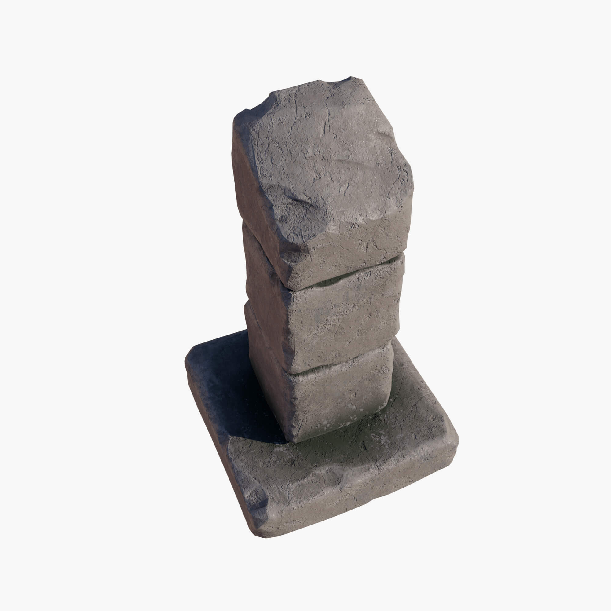 Broken Column - 3D Model by Simple3D