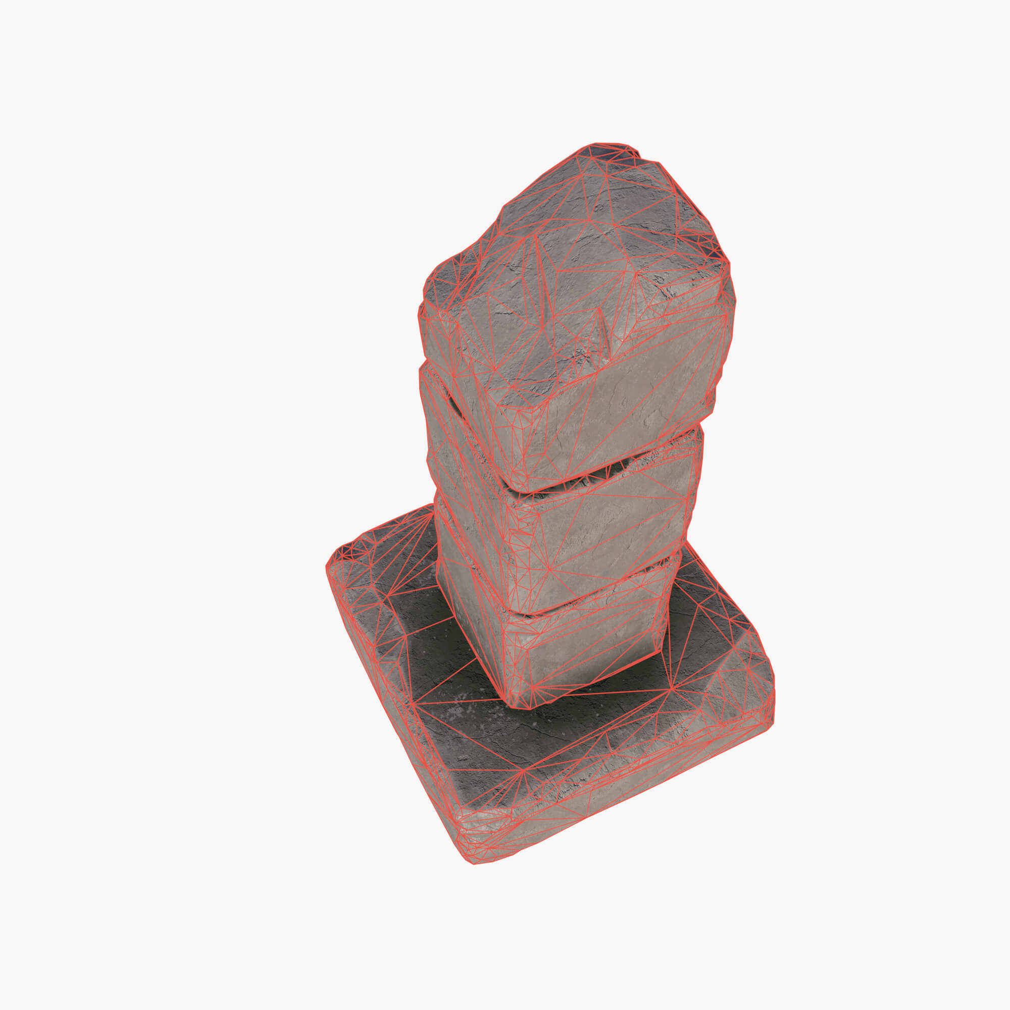 Broken Column - 3D Model by Simple3D