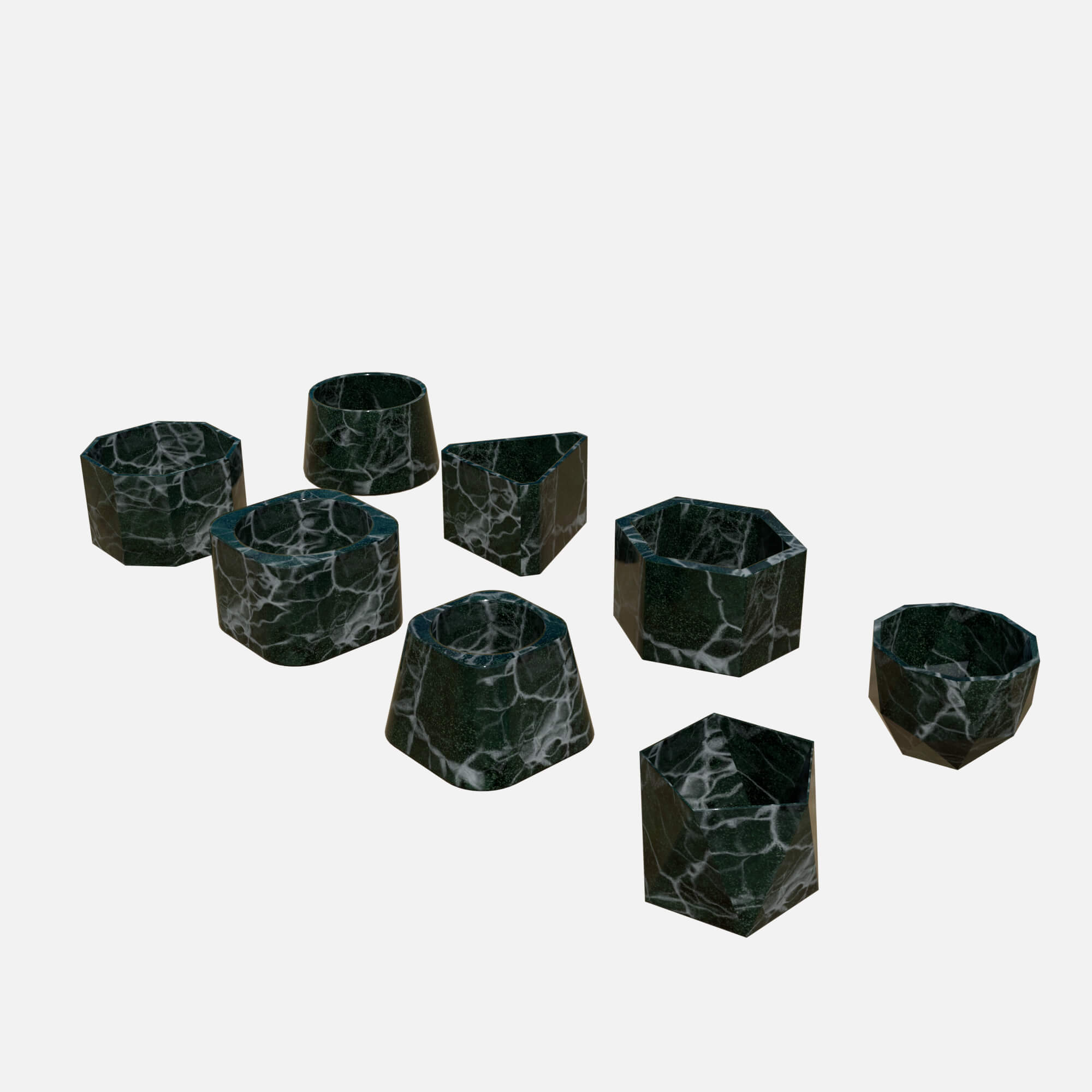 Cement Marble Pot - 3D Model by Simple3D