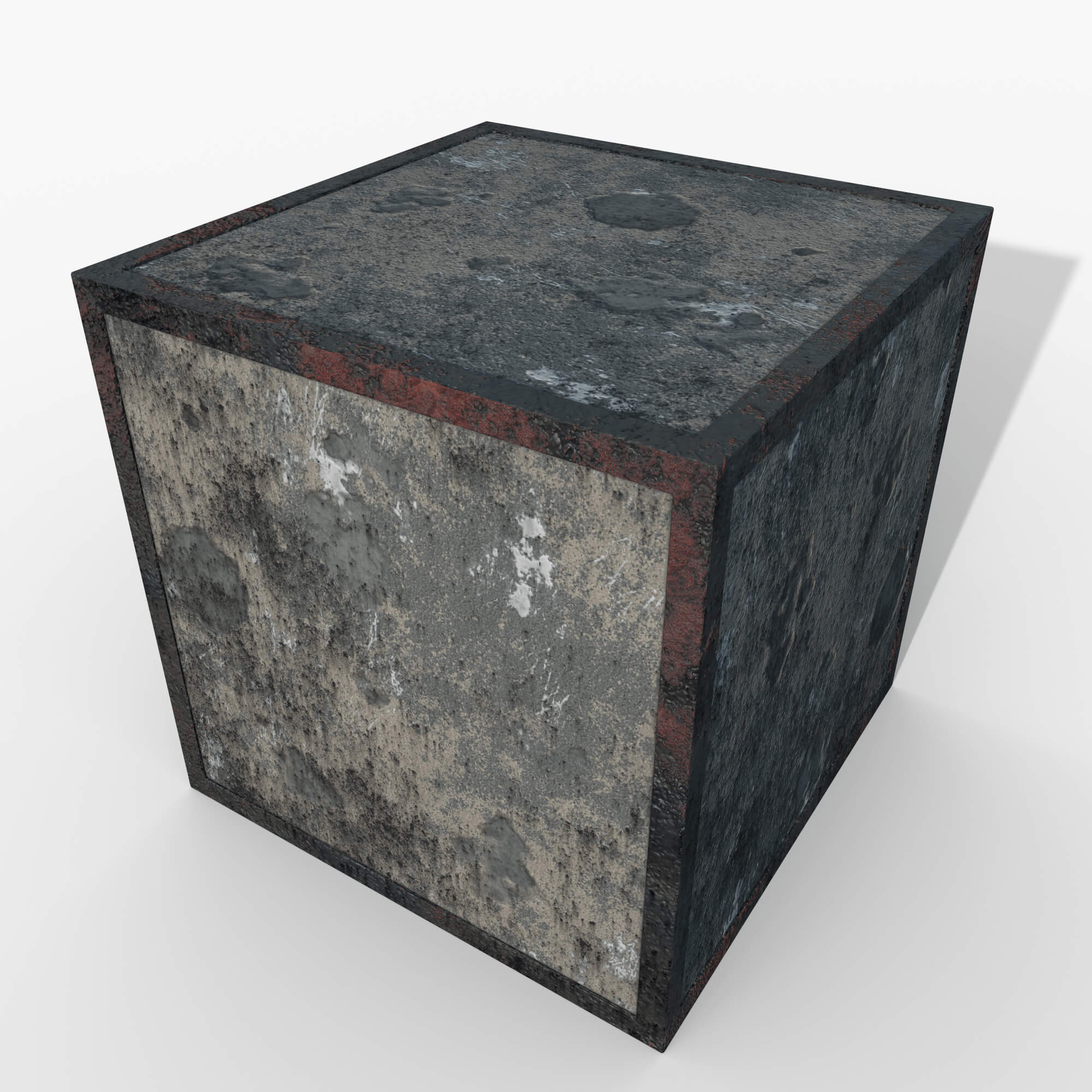 Concrete Block 1M - 3D Model by Simple3D