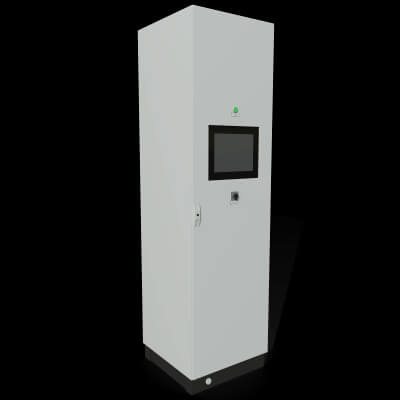 Control Cabinet With Monitor - 3D Model by Simple3D