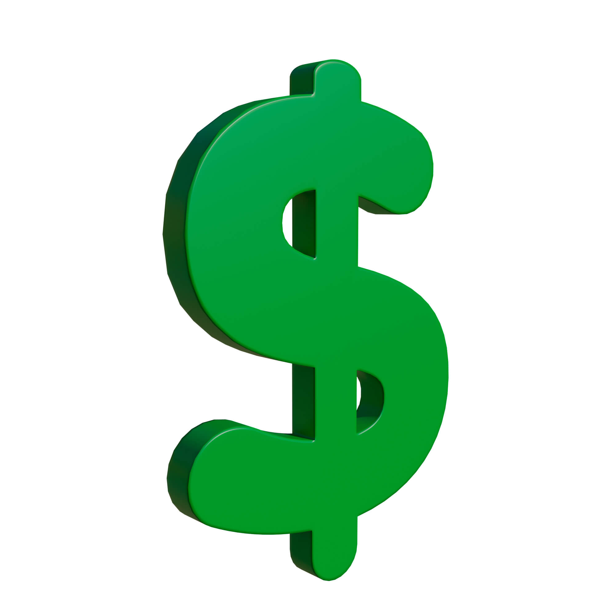 Dollar Symbol - 3D Model by Simple3D