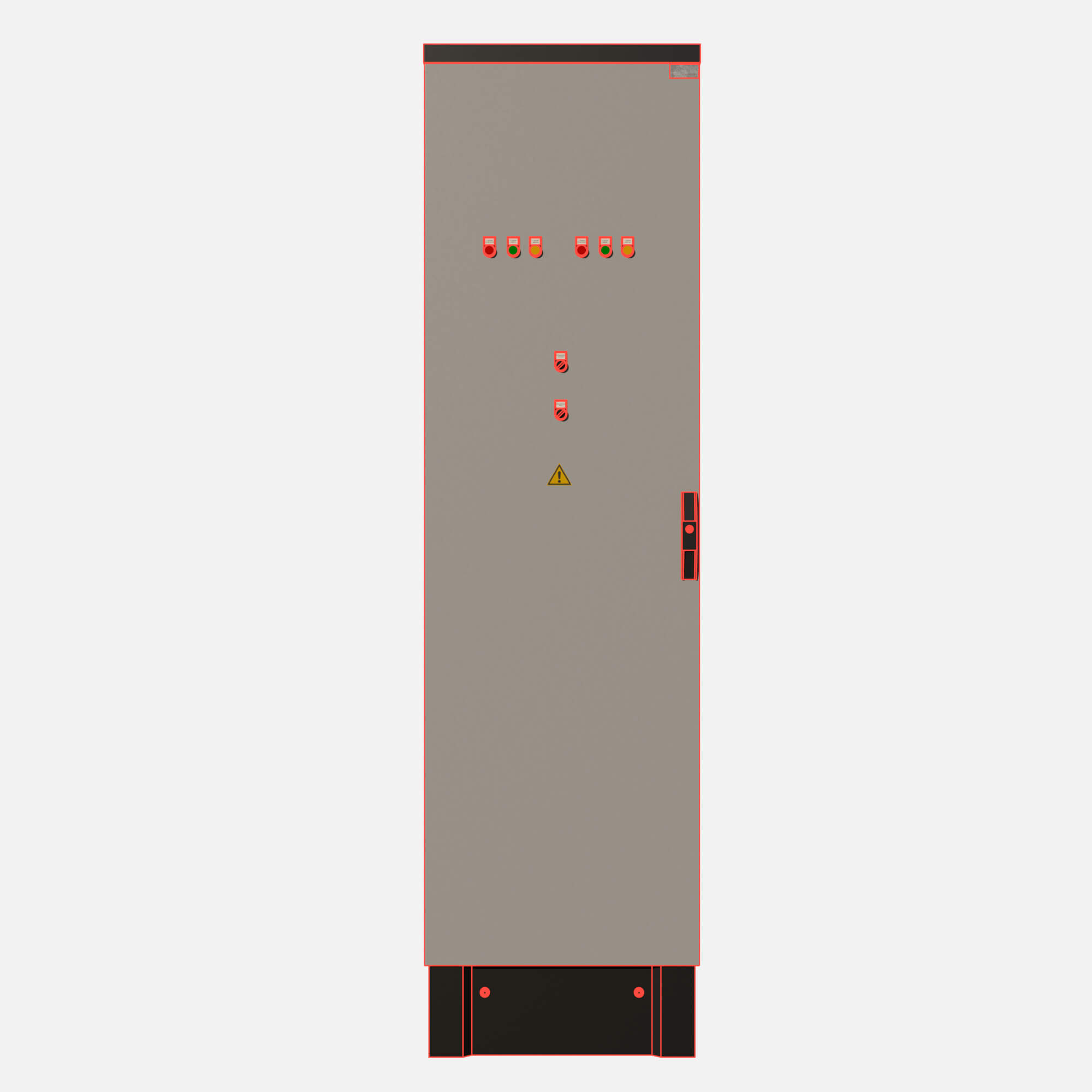 Electric Control Cabinet - 3D Model by Simple3D