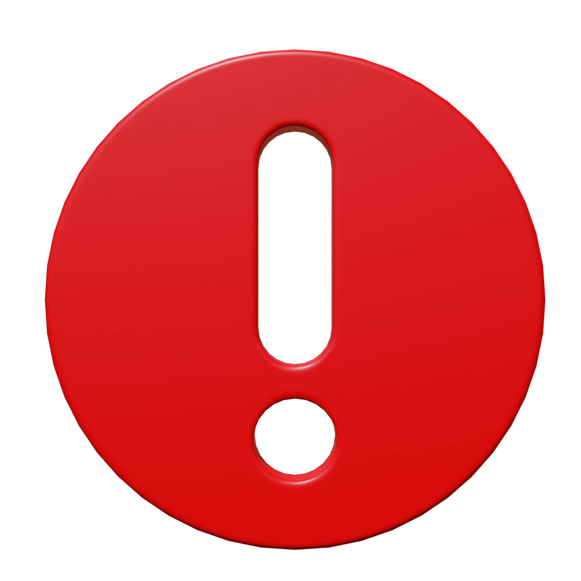 Exclamation Mark Version 2 - 3D Model by Simple3D