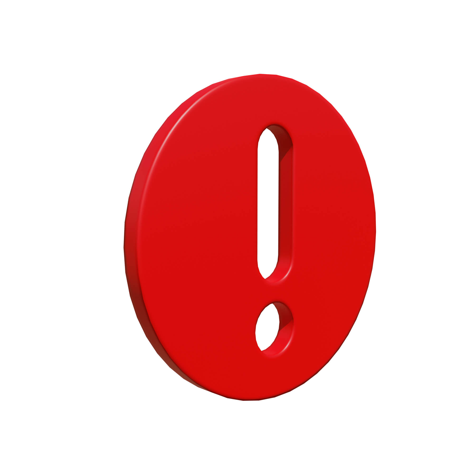 Exclamation Mark Version 2 - 3D Model by Simple3D