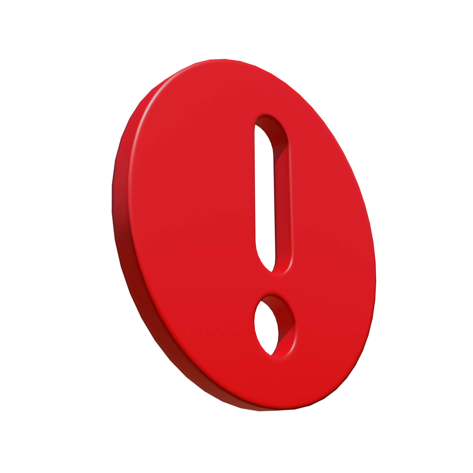 Exclamation Mark Version 2 - 3D Model by Simple3D