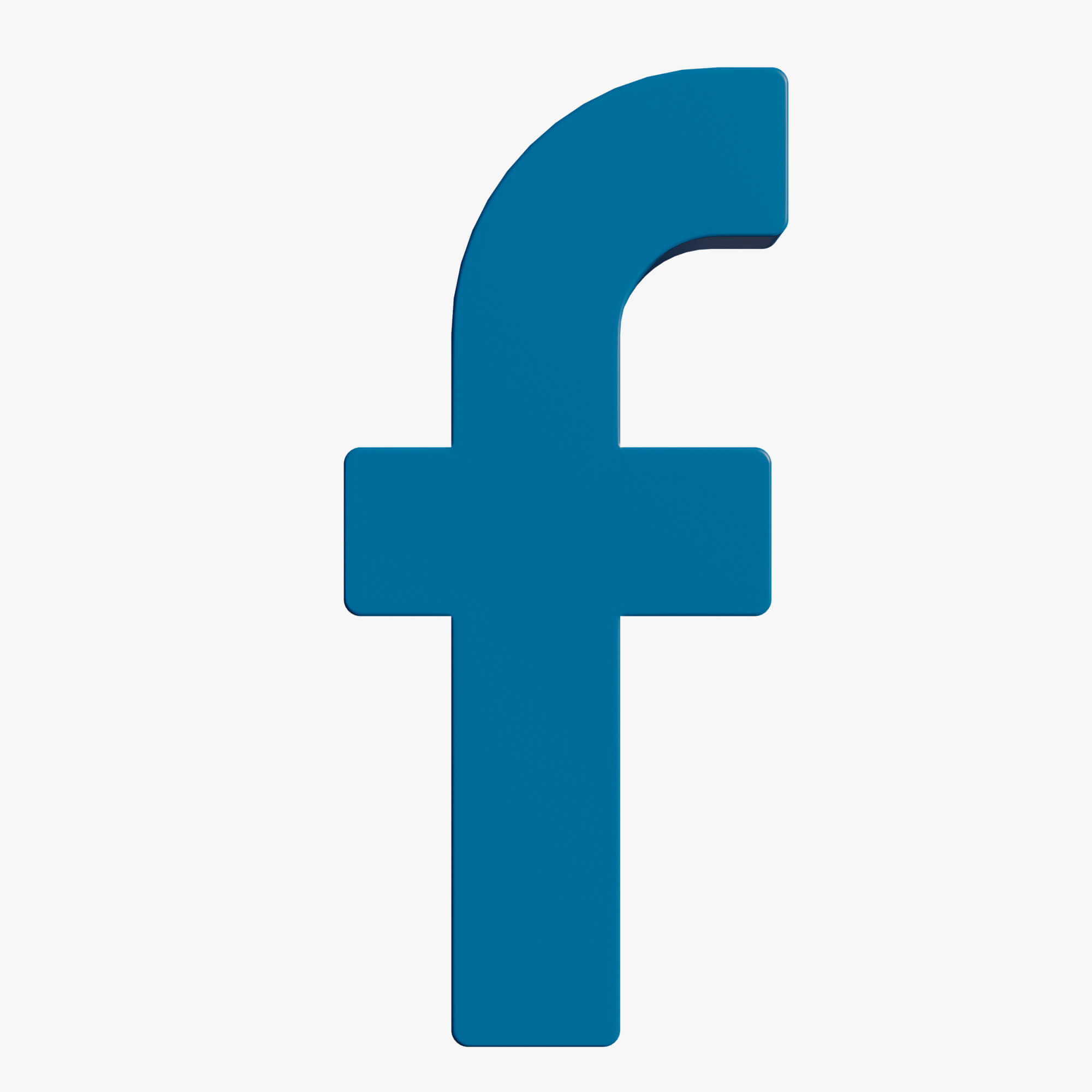 Facebook Symbol - 3D Model by Simple3D